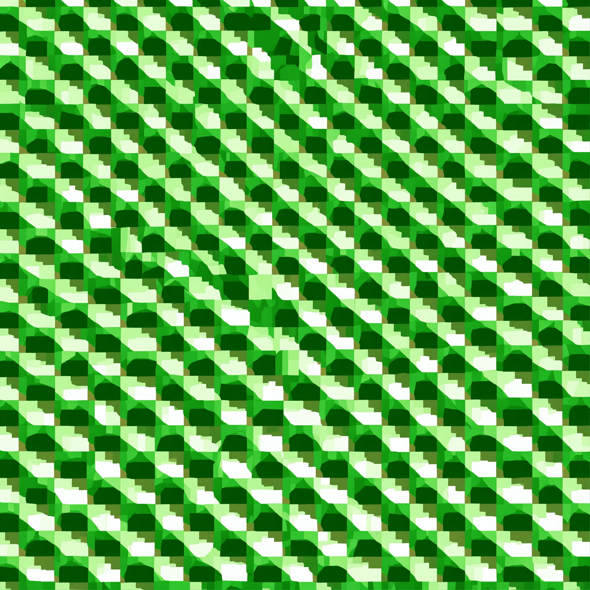 Lexica - Pixel art of a green and white diamond with blank background