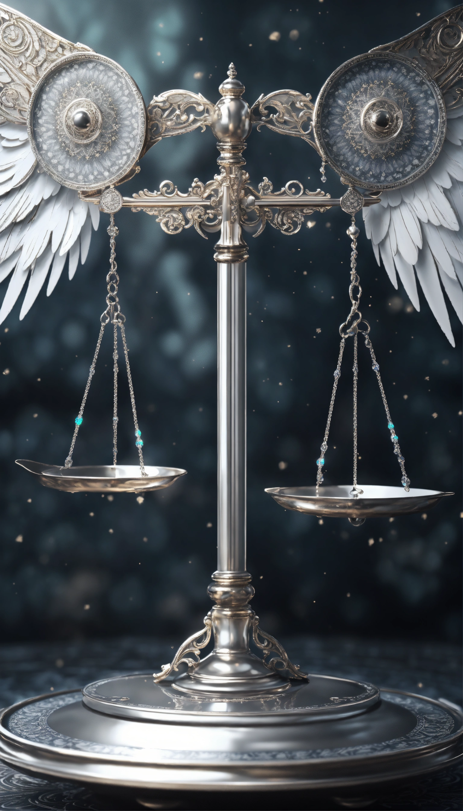 Lexica - Beautiful and perfect silver balance scale, detailed, digital ...