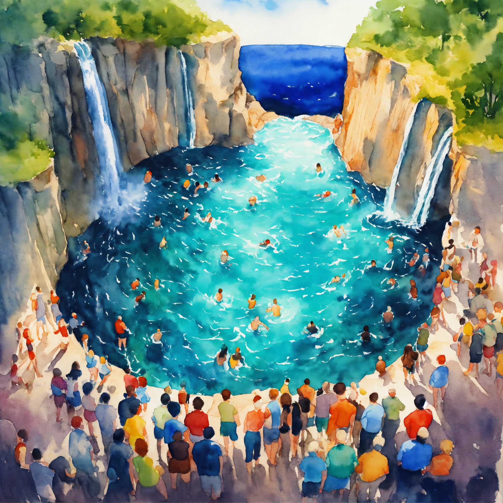 Lexica - Watercolor painting, simple watercolor, basic watercolor ...