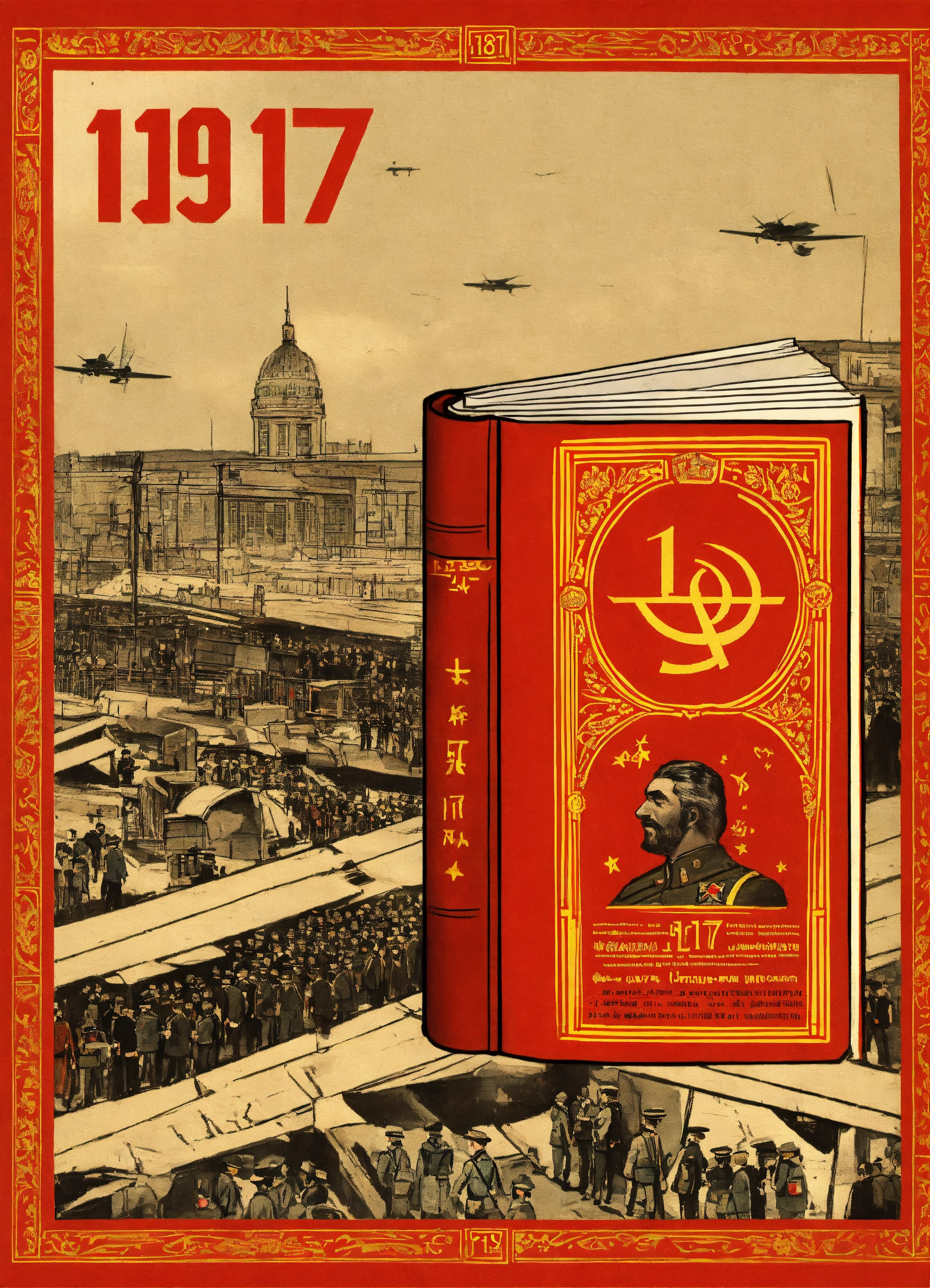 Lexica - Illustration Book with a cover with communist details, and ...