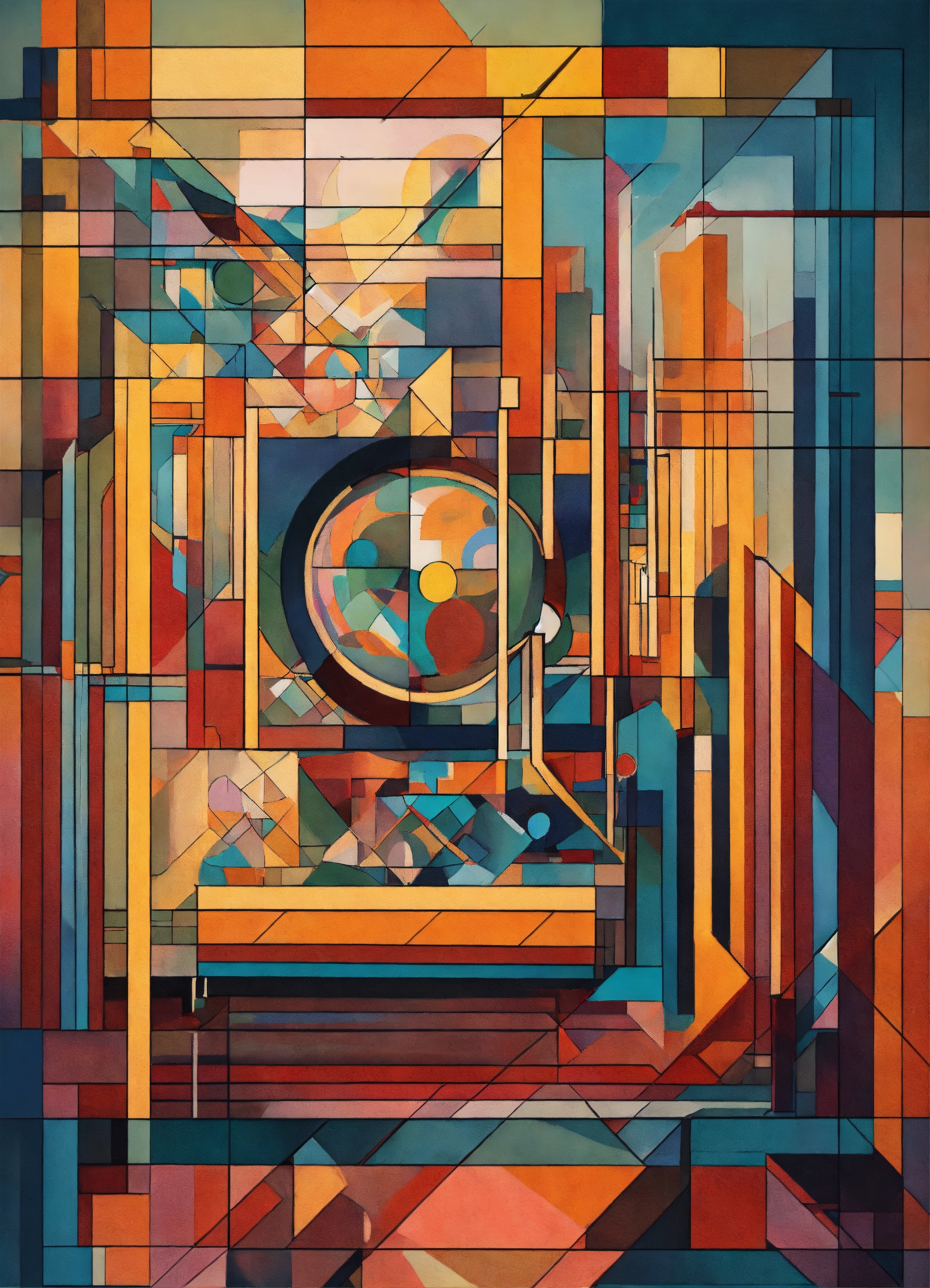 Lexica - Abstract design and minimalist of Interstellar Bliss cubist ...