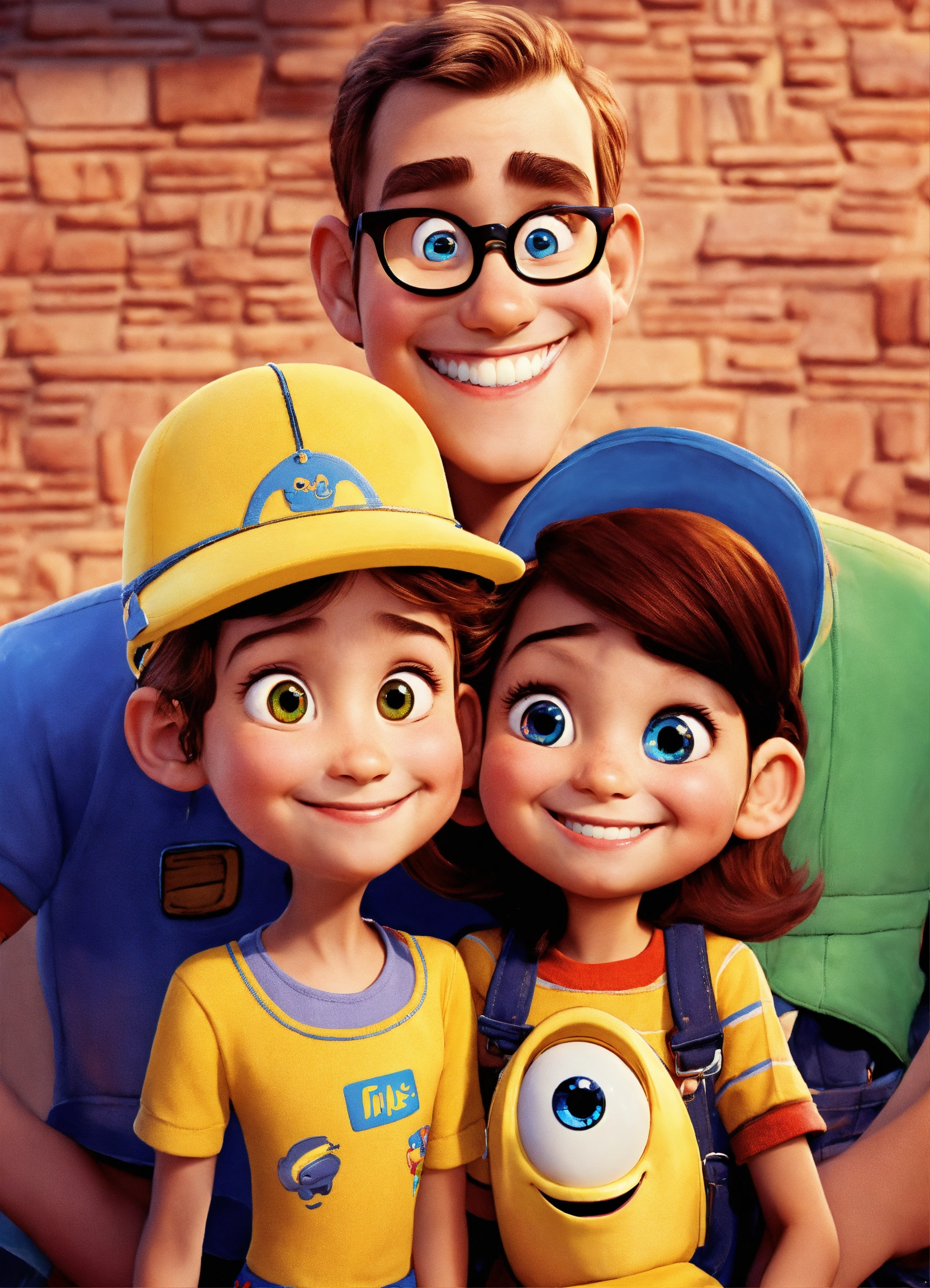 Lexica - Pixar charachters smile kids