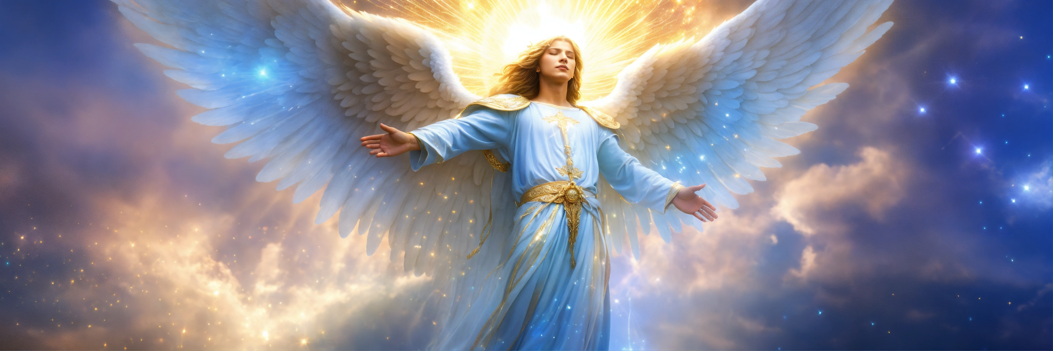 Lexica - Angel moving up beautiful uplifting spiritual visionary scene ...