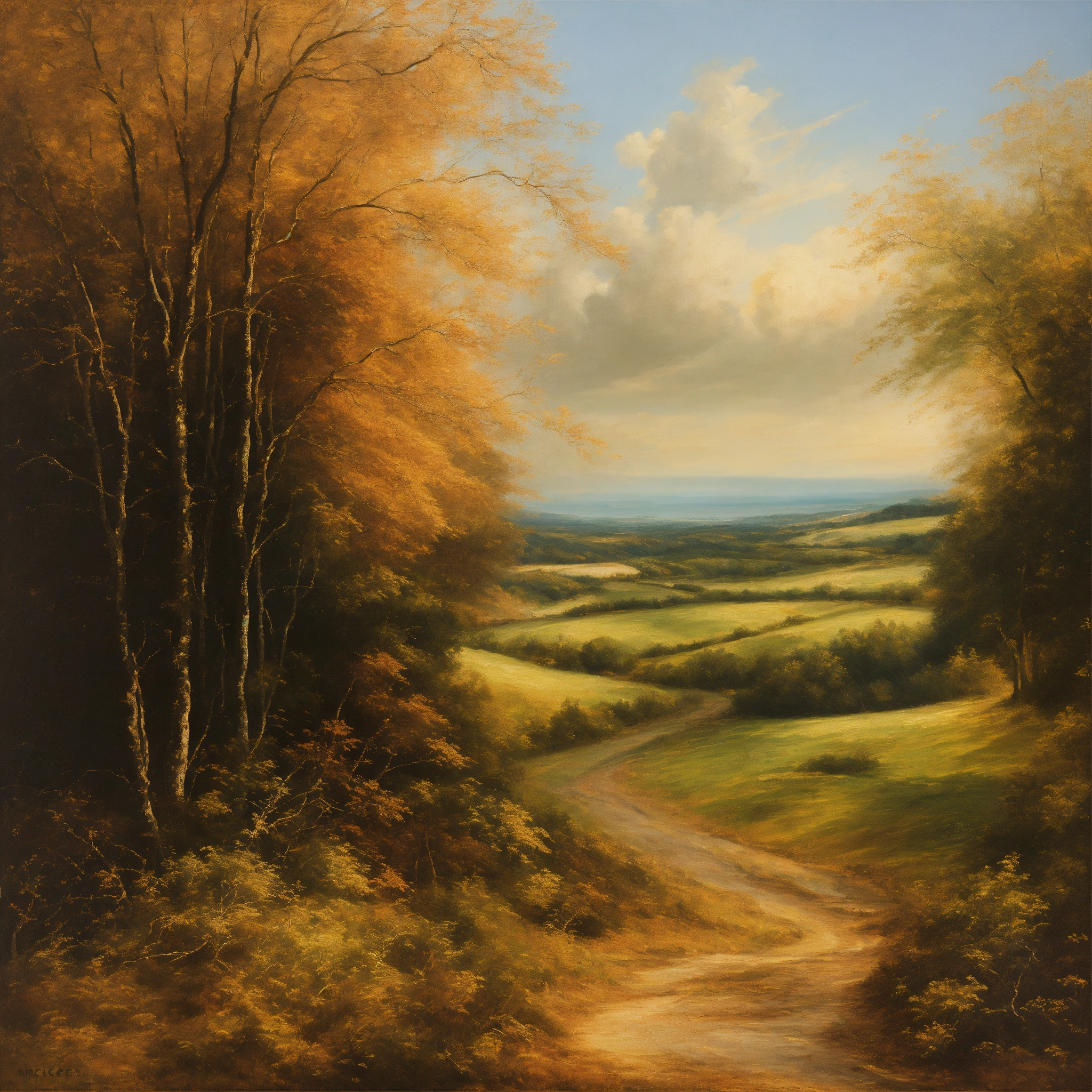 Lexica - Landcape, oil painting, Nicolas de Stäel, Rubens, recursive ...