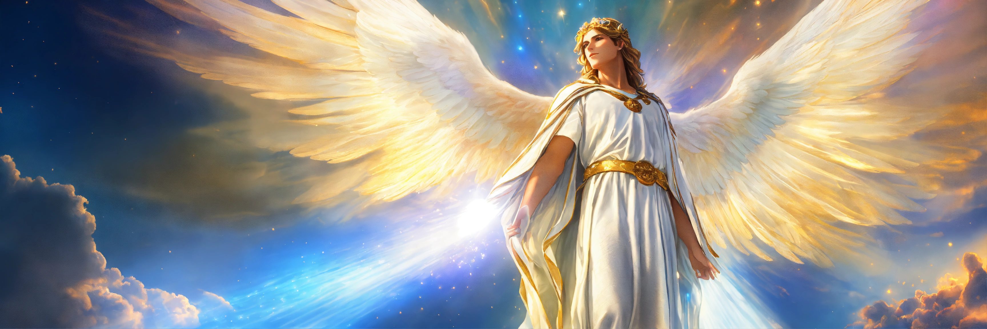Lexica - Angel moving up beautiful uplifting spiritual visionary scene ...