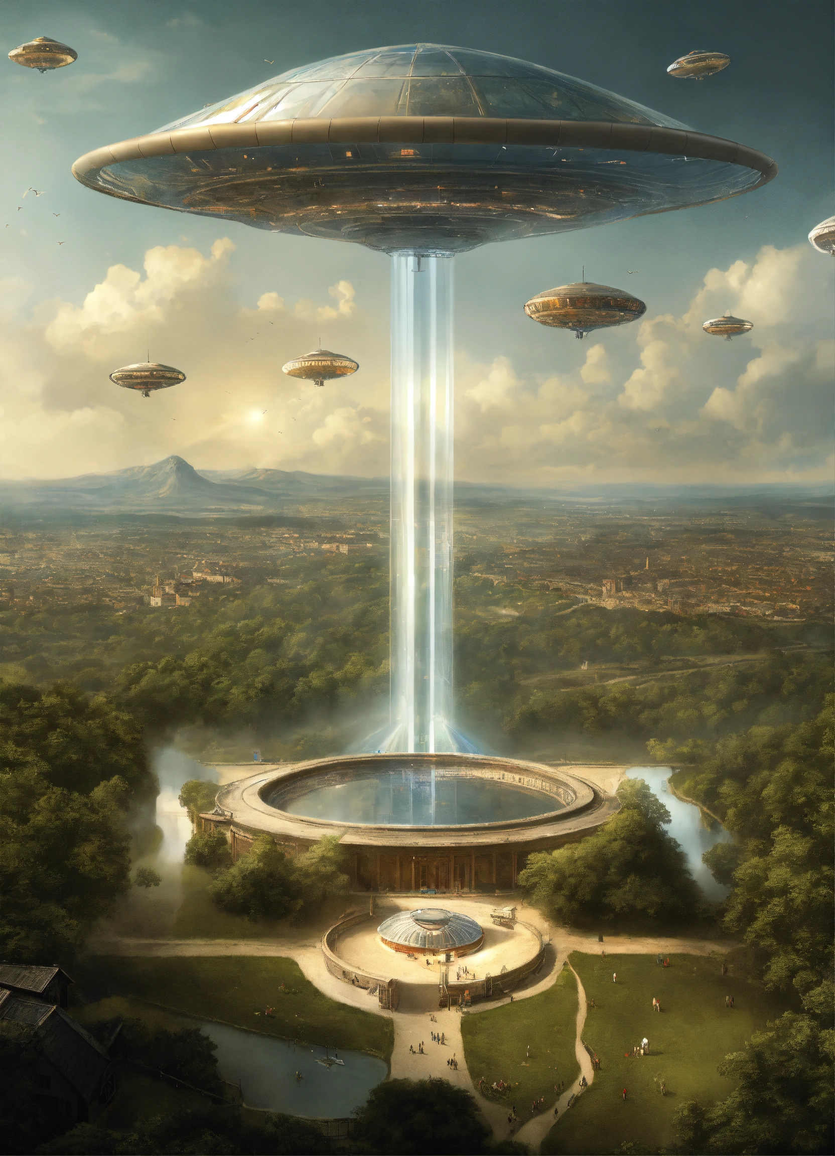 Lexica - A photorealistic close-up view from inside a giant transparent ...