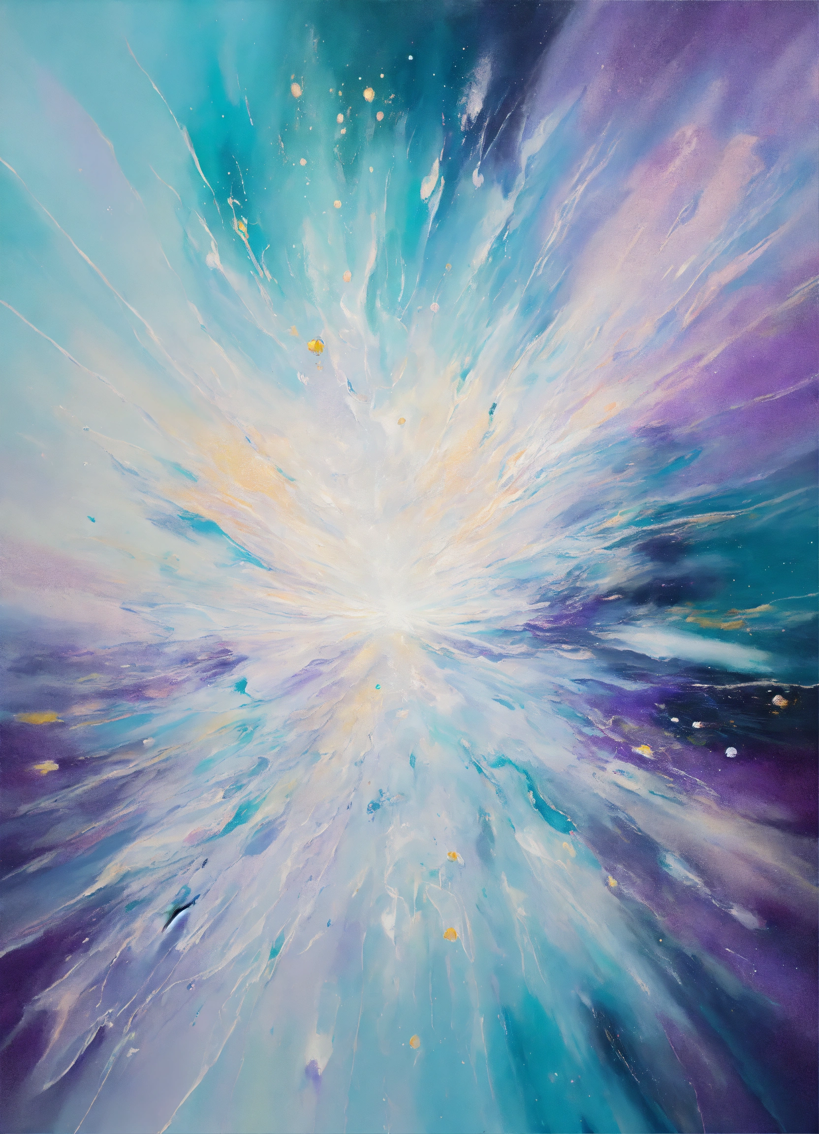 Lexica - Beautiful sparkling white light with radiance, teal, lavender ...