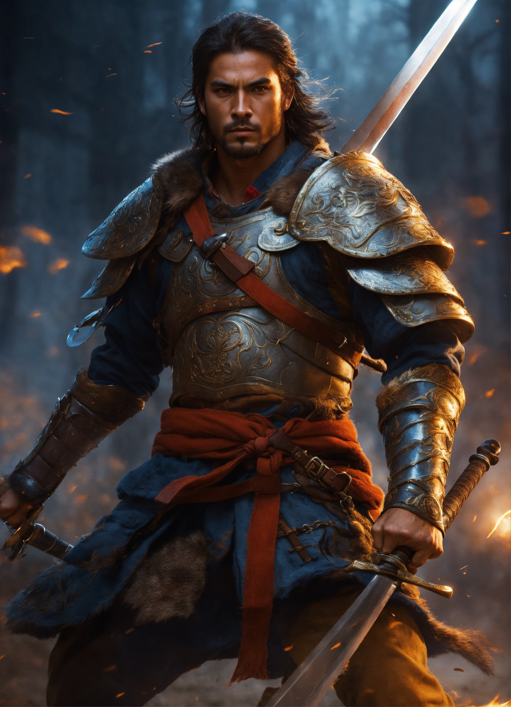 Lexica - A highly realistic warrior with the characteristics of a wolf ...