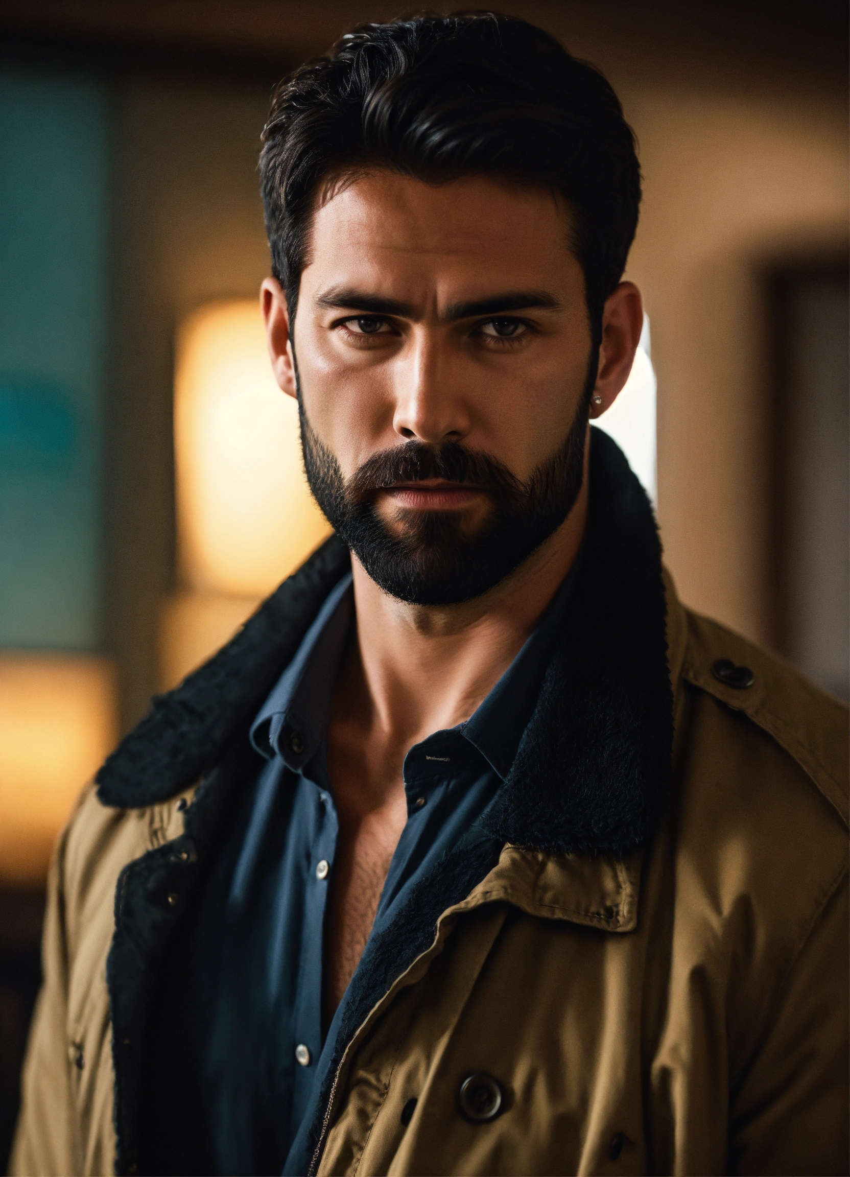 Lexica - A handsome private investigator in his 35 with dark hair ...