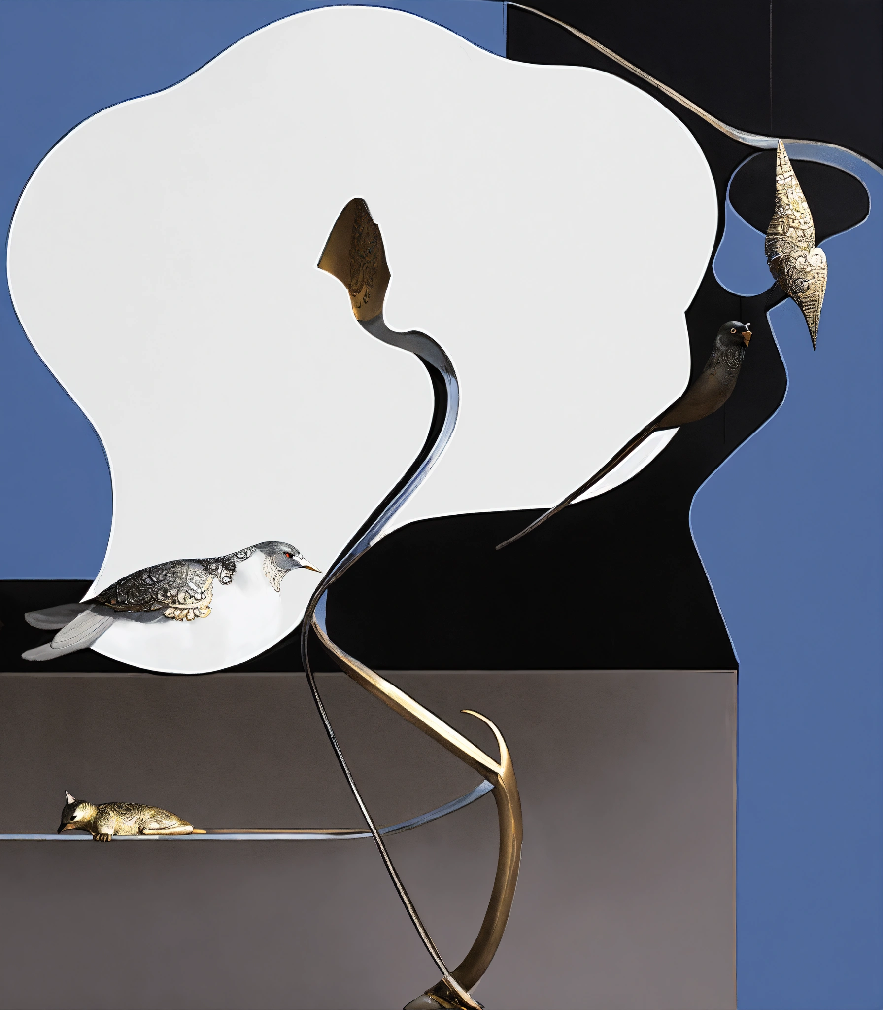 Lexica - Imagine a museum or gallery with a serene and contemplative ...