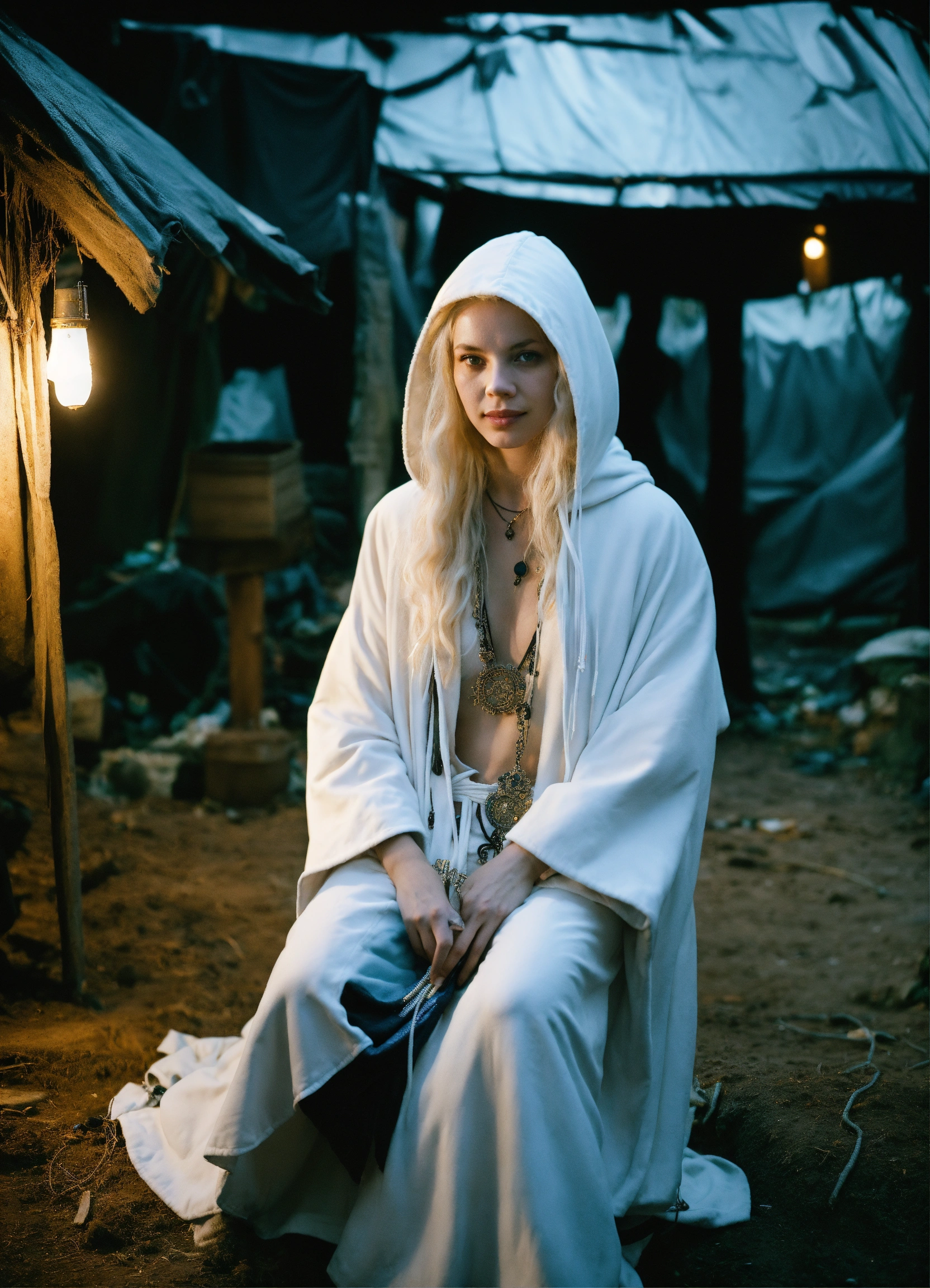 Lexica - Pretty pale albino 19 year old cool mysterious hooded ...