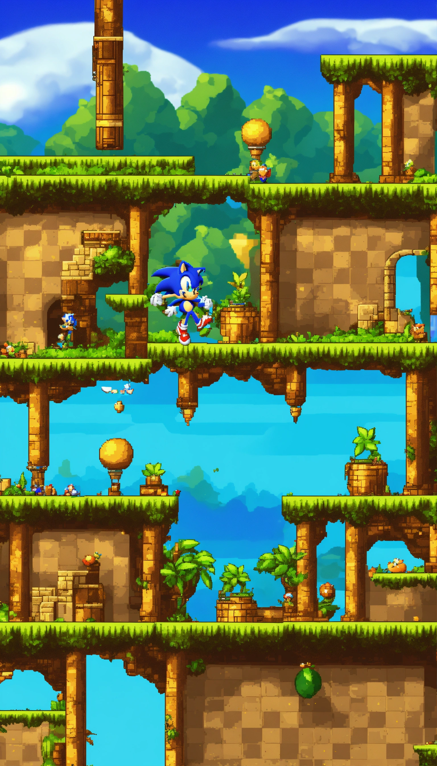 Lexica - Side-scrolling Sonic style platform game