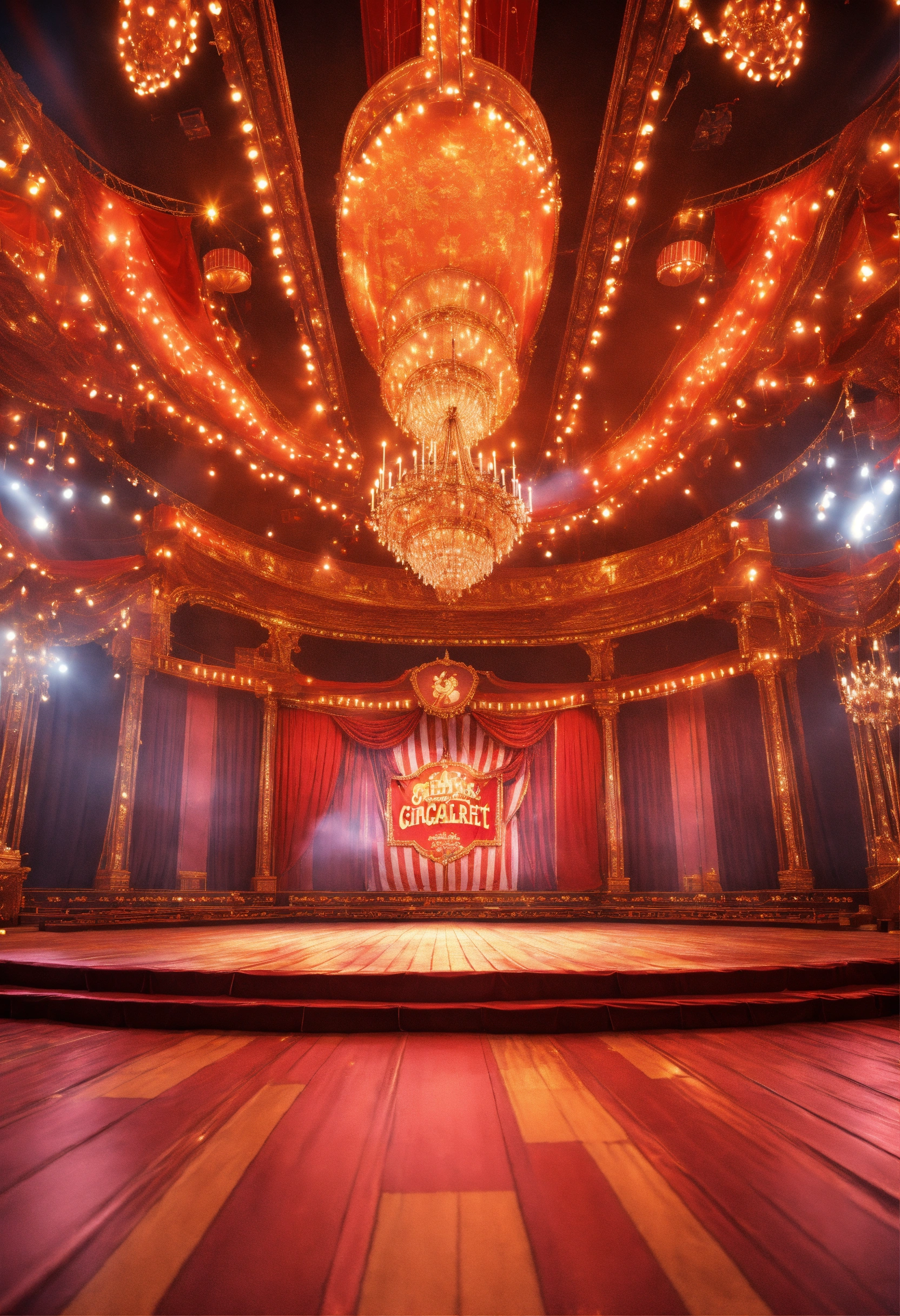 Lexica - A giant stage, circus style, edgy art, 8K, highly detailed ...