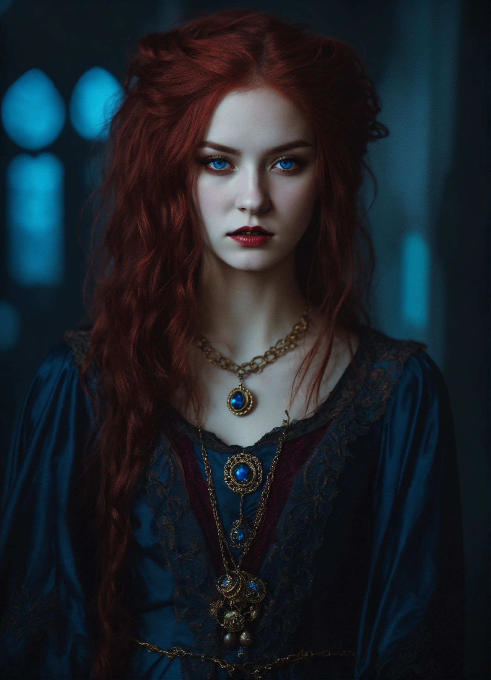 Lexica - Highly detailed portrait of russian 20-year-old woman, dark ...