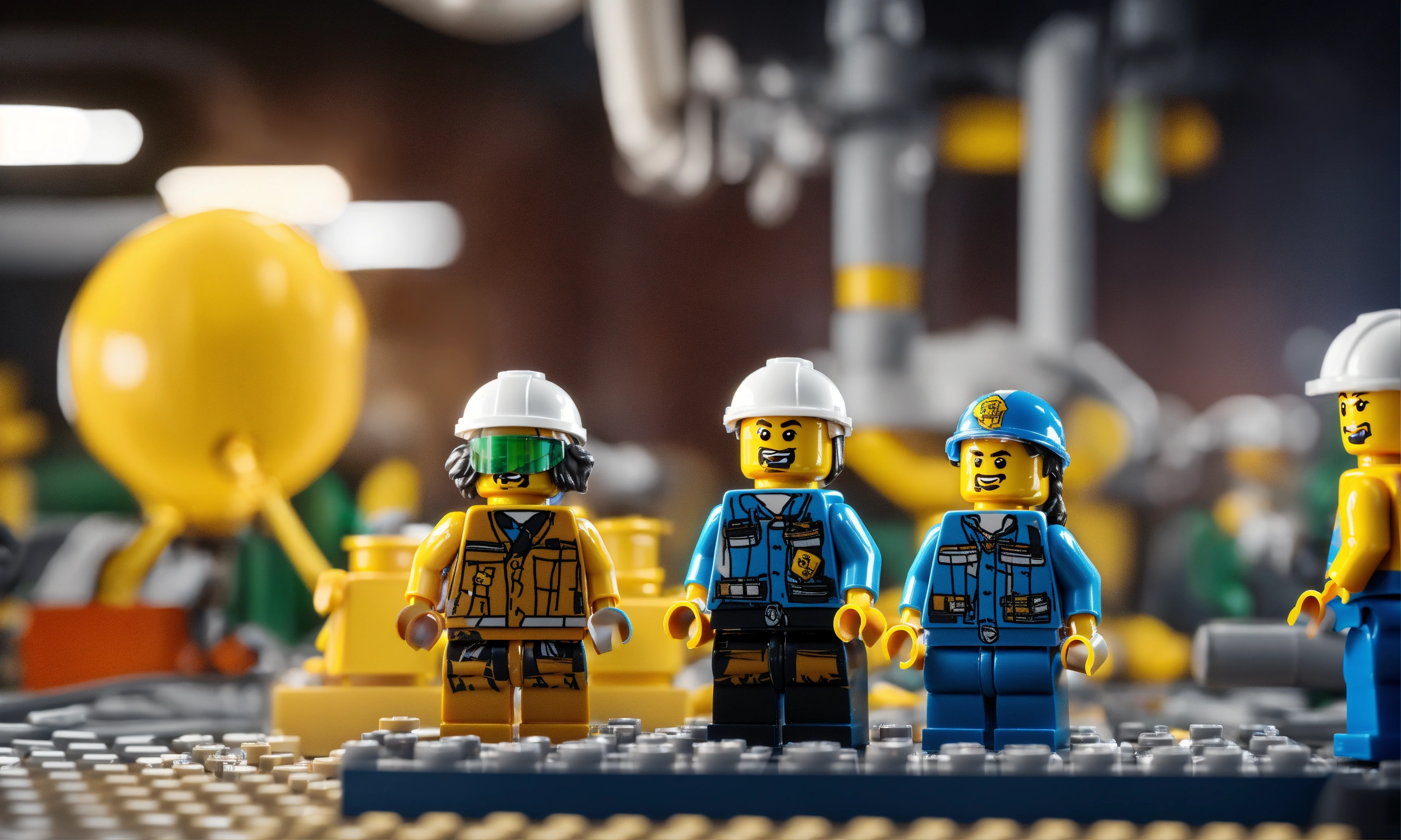 Lexica - A LEGO set for a Nuclear power plant, close up of LEGO figures ...
