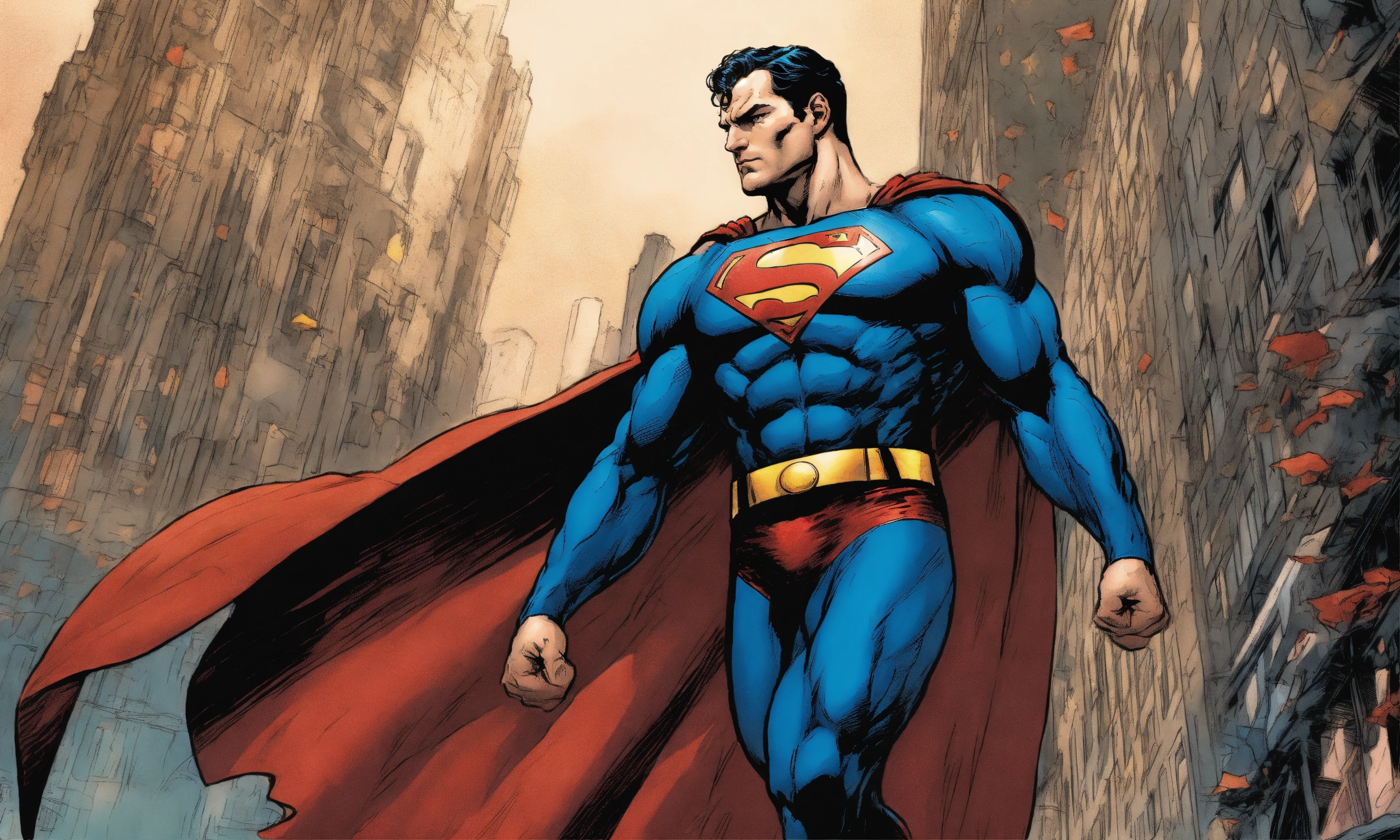 Lexica - Superman in the art style of jim lee