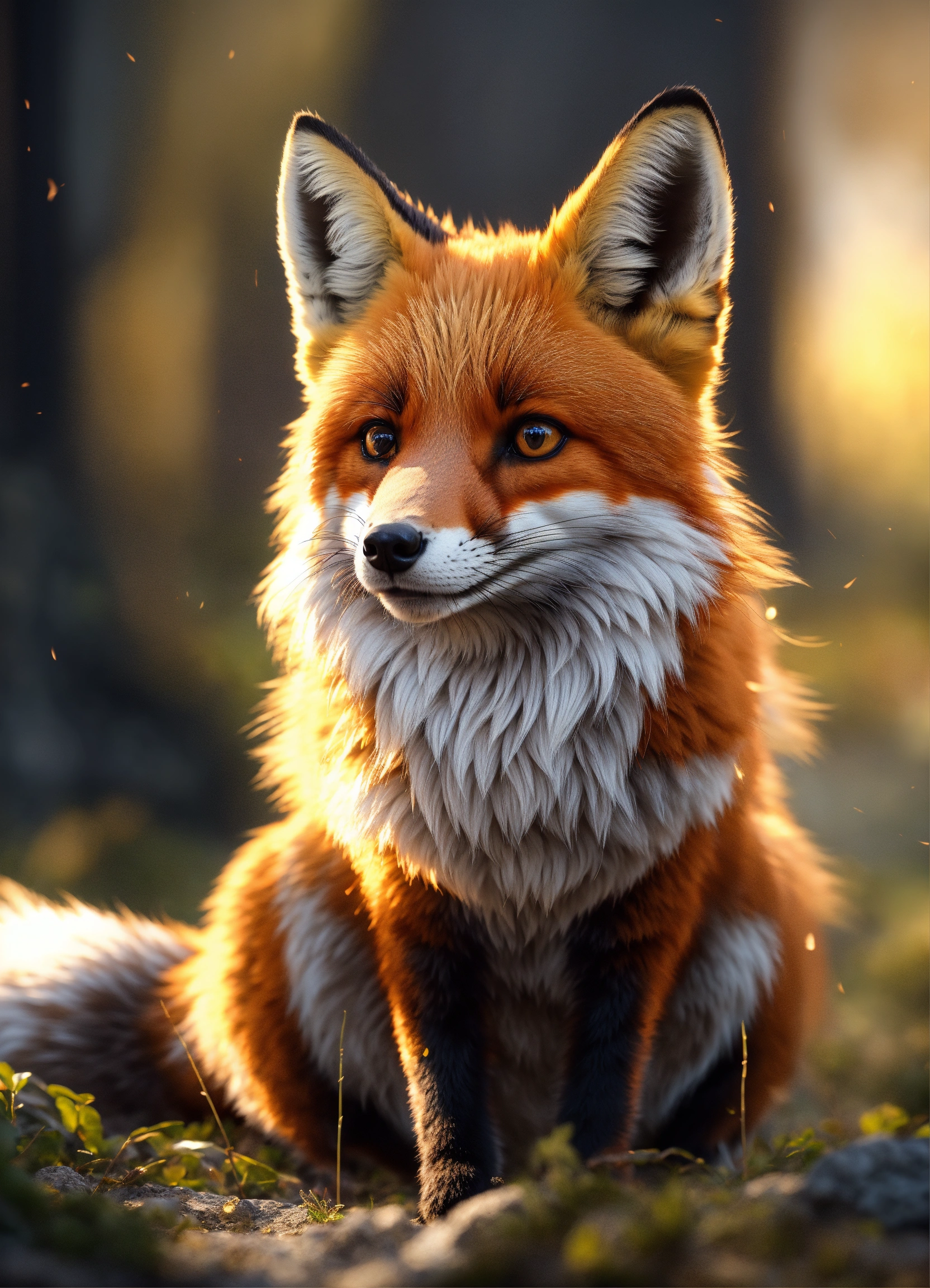 Lexica - Portrait a fox, concept art, intricate detail, highly detailed ...