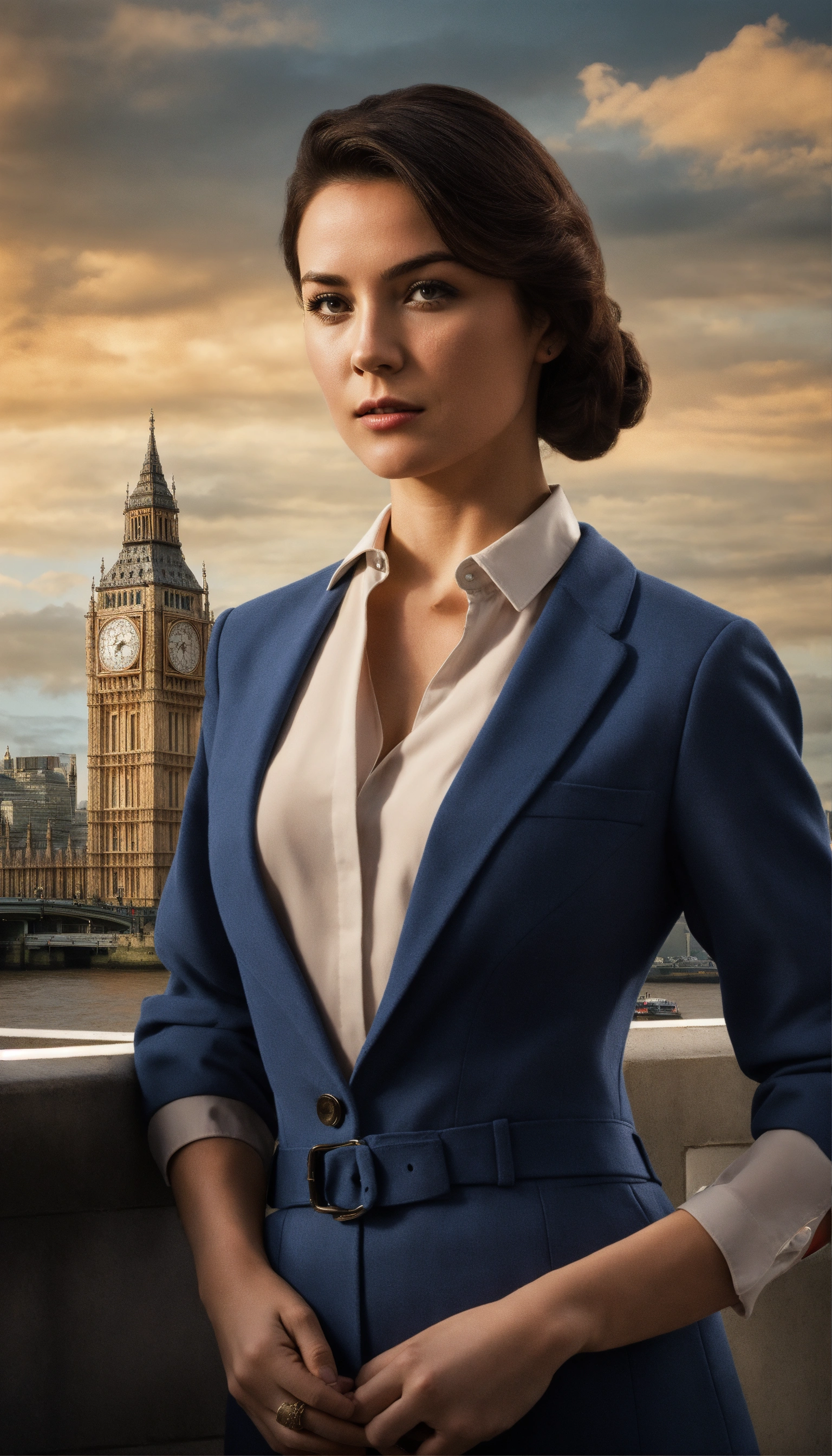 Lexica - Female MI6 agent, London backdrop