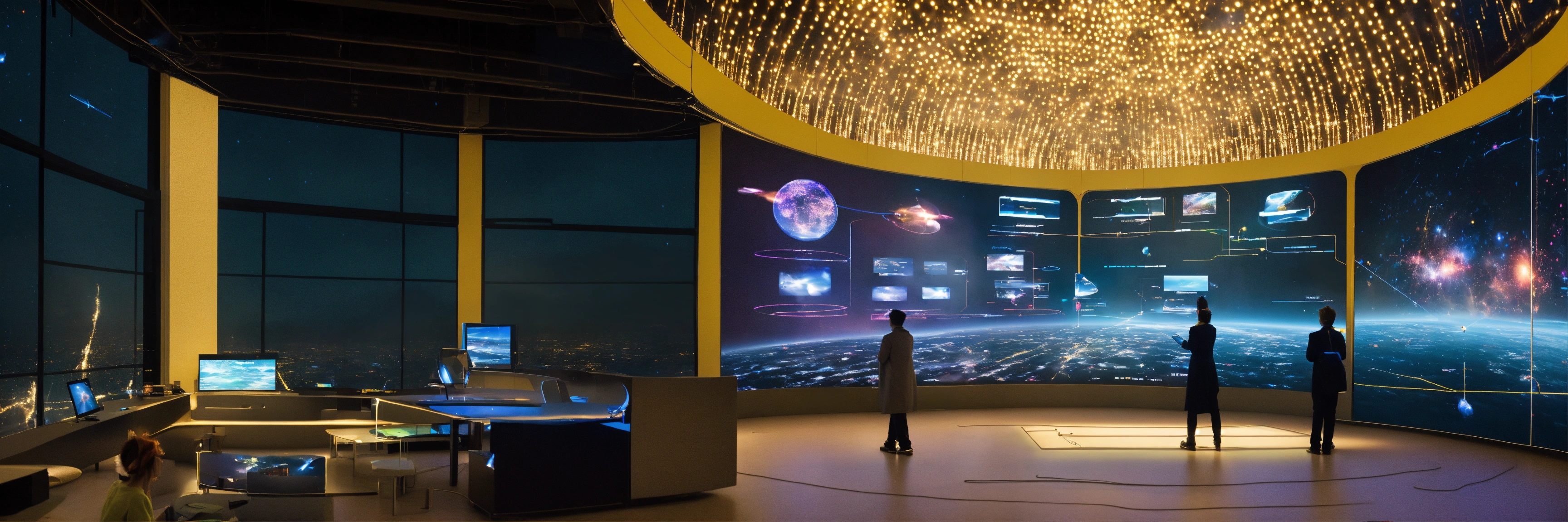 Lexica - A futuristic interactive multimedia center with floating data ...