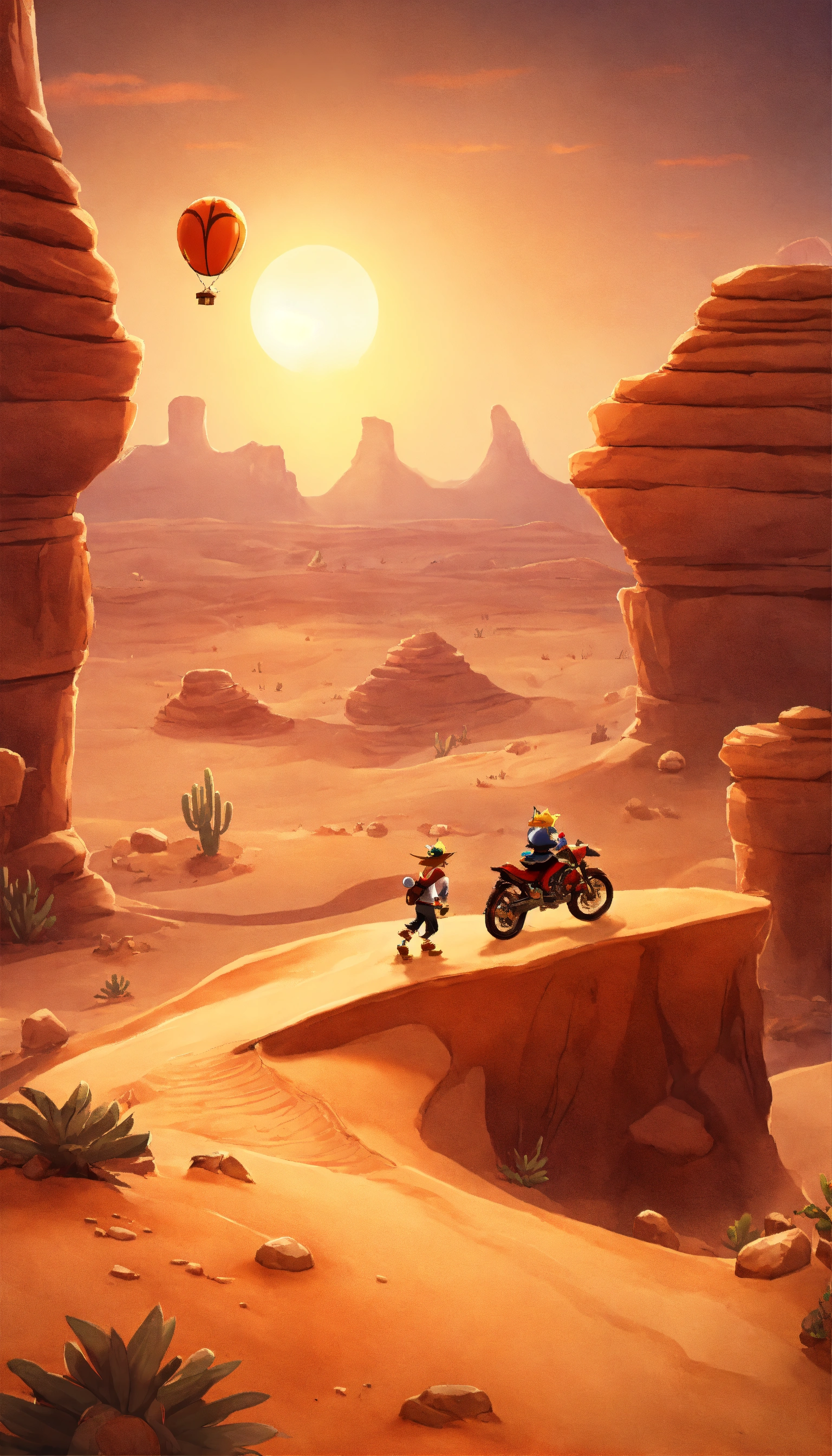 Lexica - 2d Rayman-style platform game with hyper realistic 8k desert ...