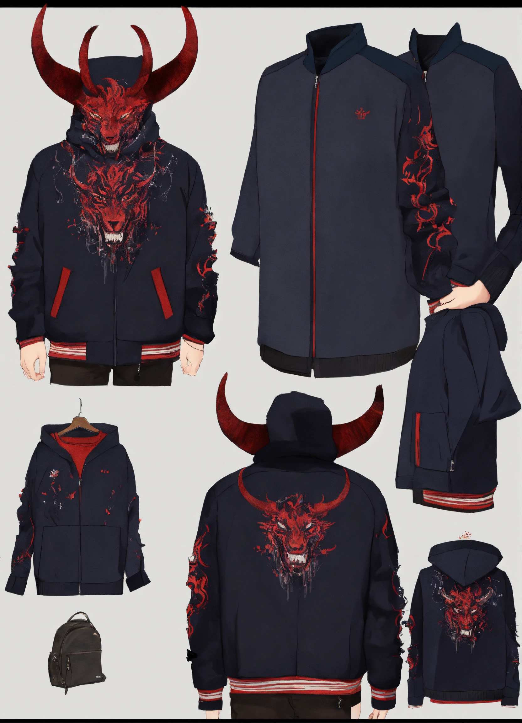 Lexica - A modern and fancy demon jacket oversized with a new and ...