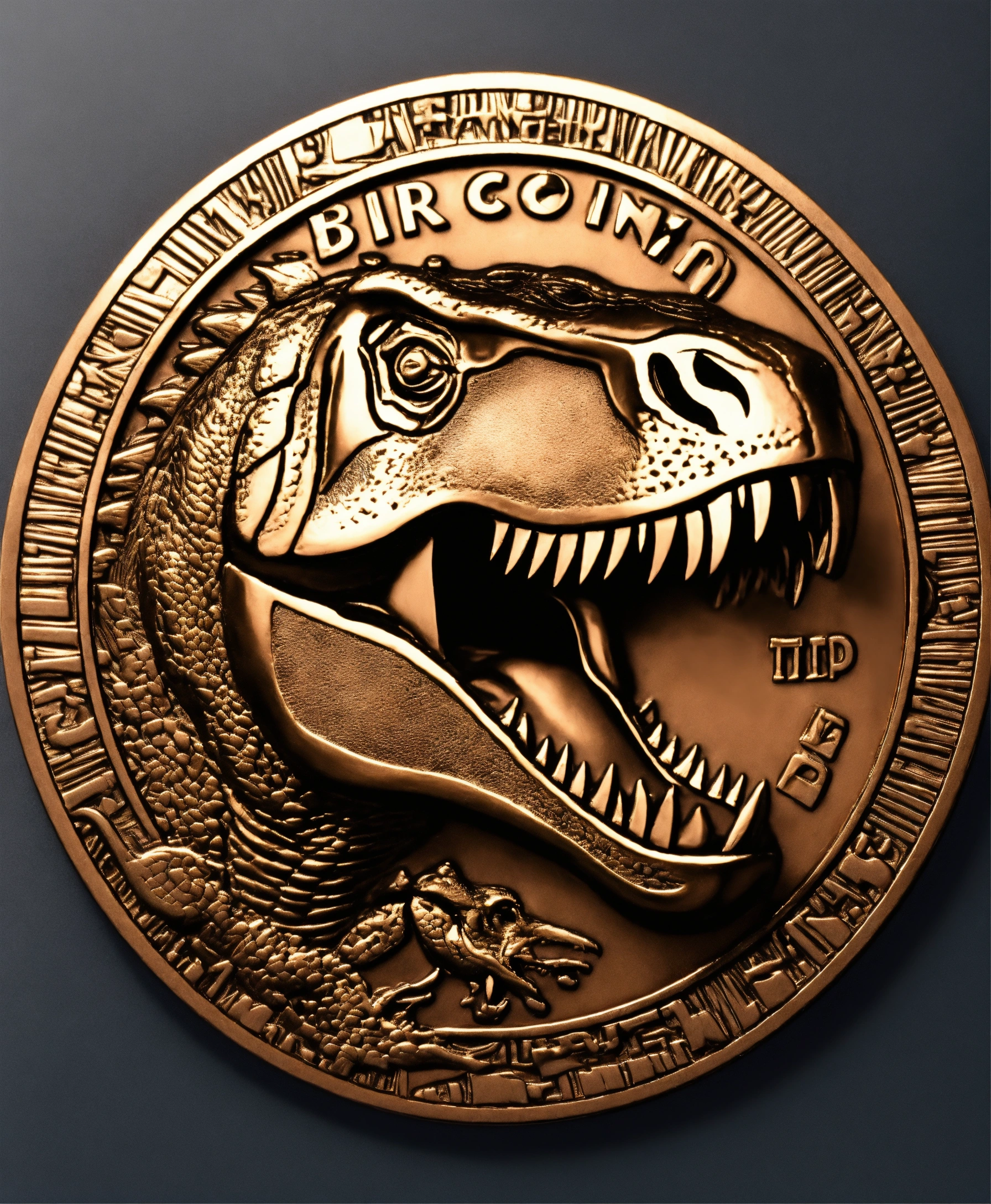 Lexica - A simple, bronze-colored image of a Bitcoin in the center of ...