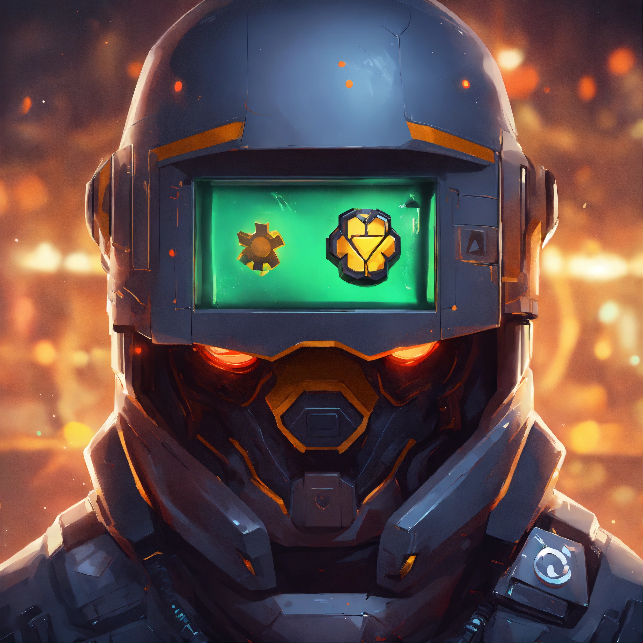 Lexica - Artificier novice, game icon, stylized, simple design, digital art