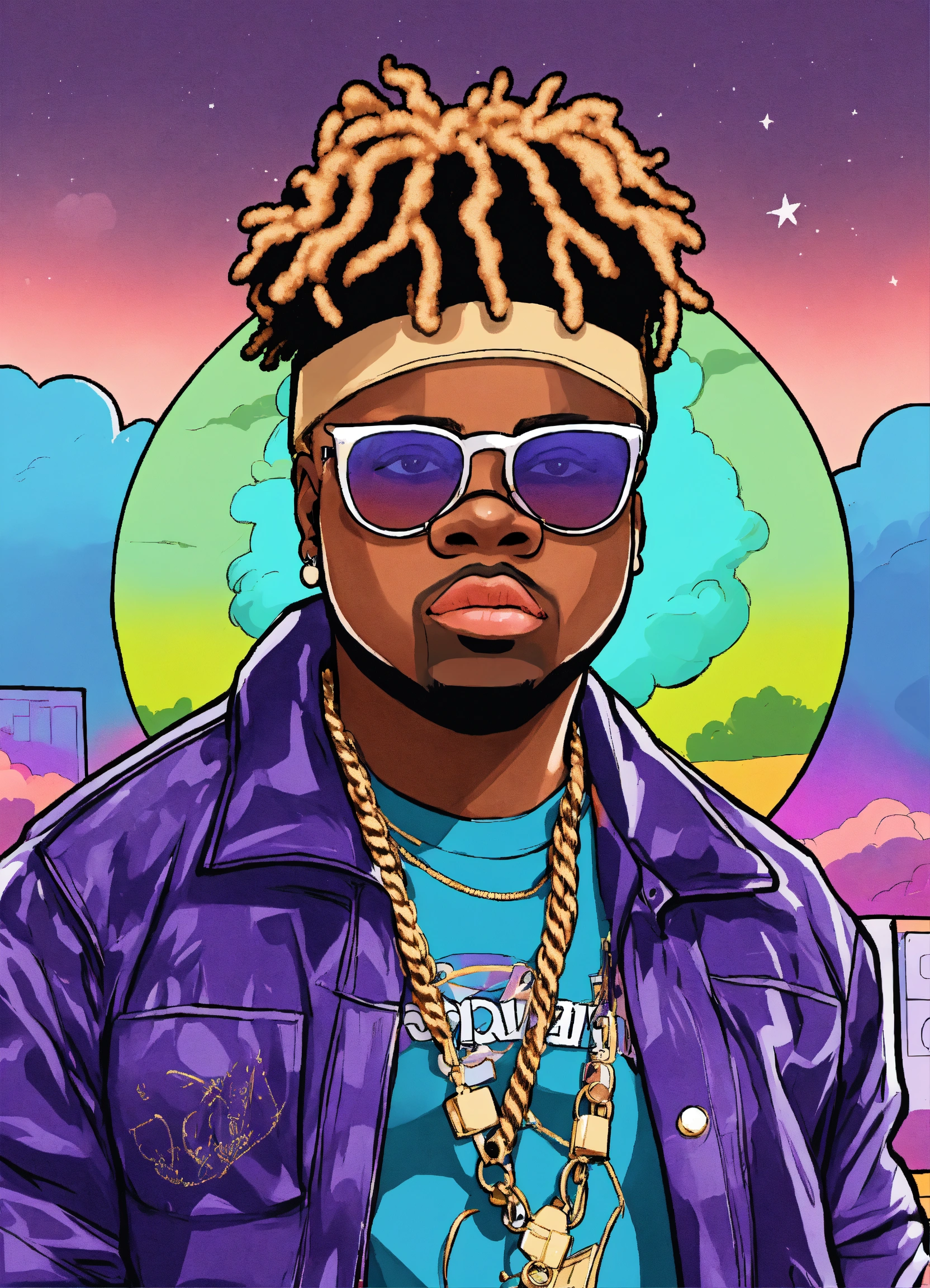 Lexica - Gunna the rapper 2023 look in cartoon
