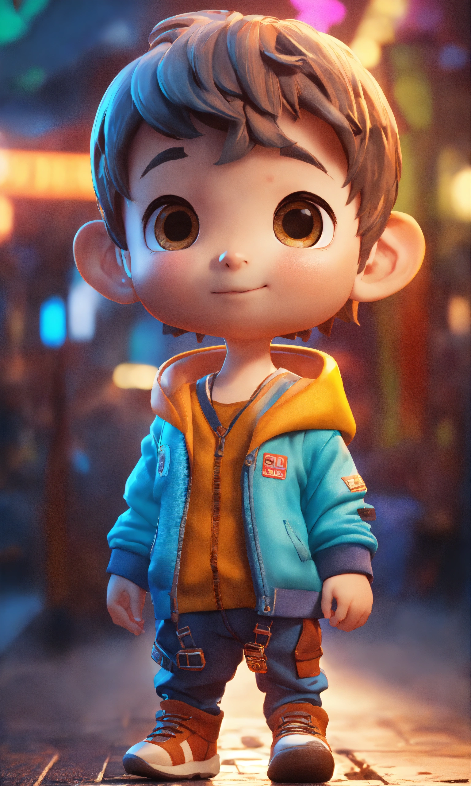 Lexica - 4d photographic image of full body image of a cute little ...