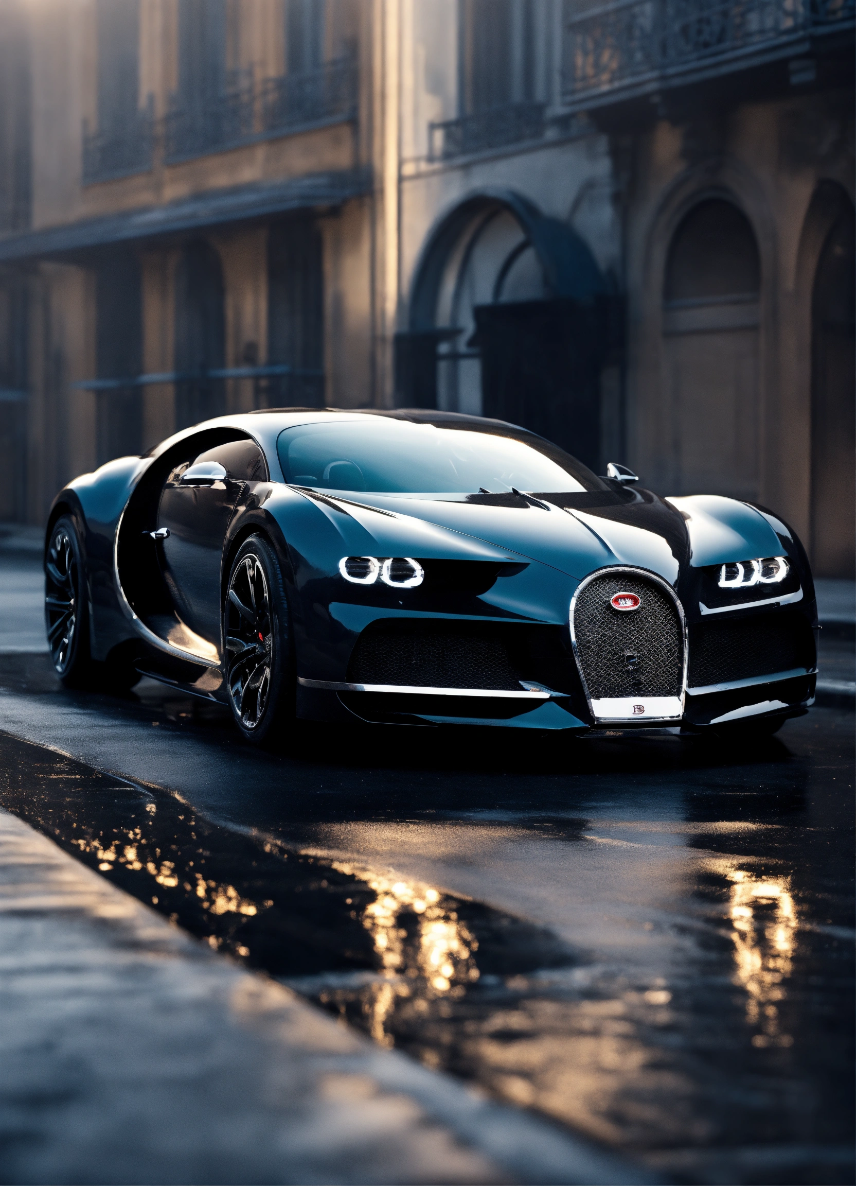 Lexica - Bugatti La Voiture Noire BATMAN inspired, 8K