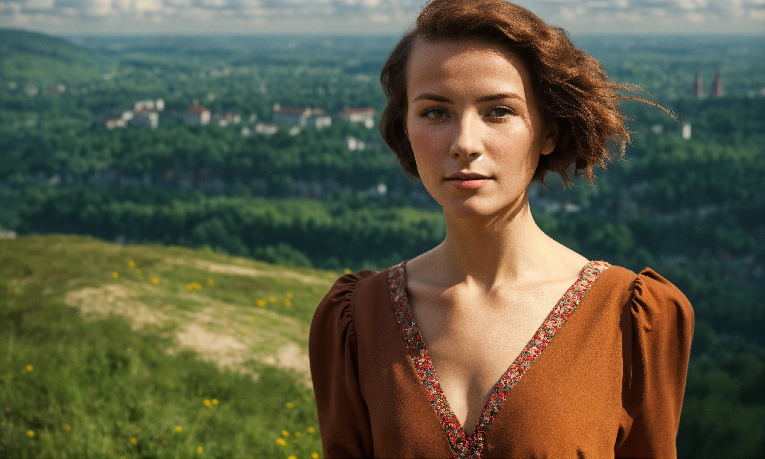 Lexica - Warszawa 1920-1930, europian woman age 20, on top of a ...