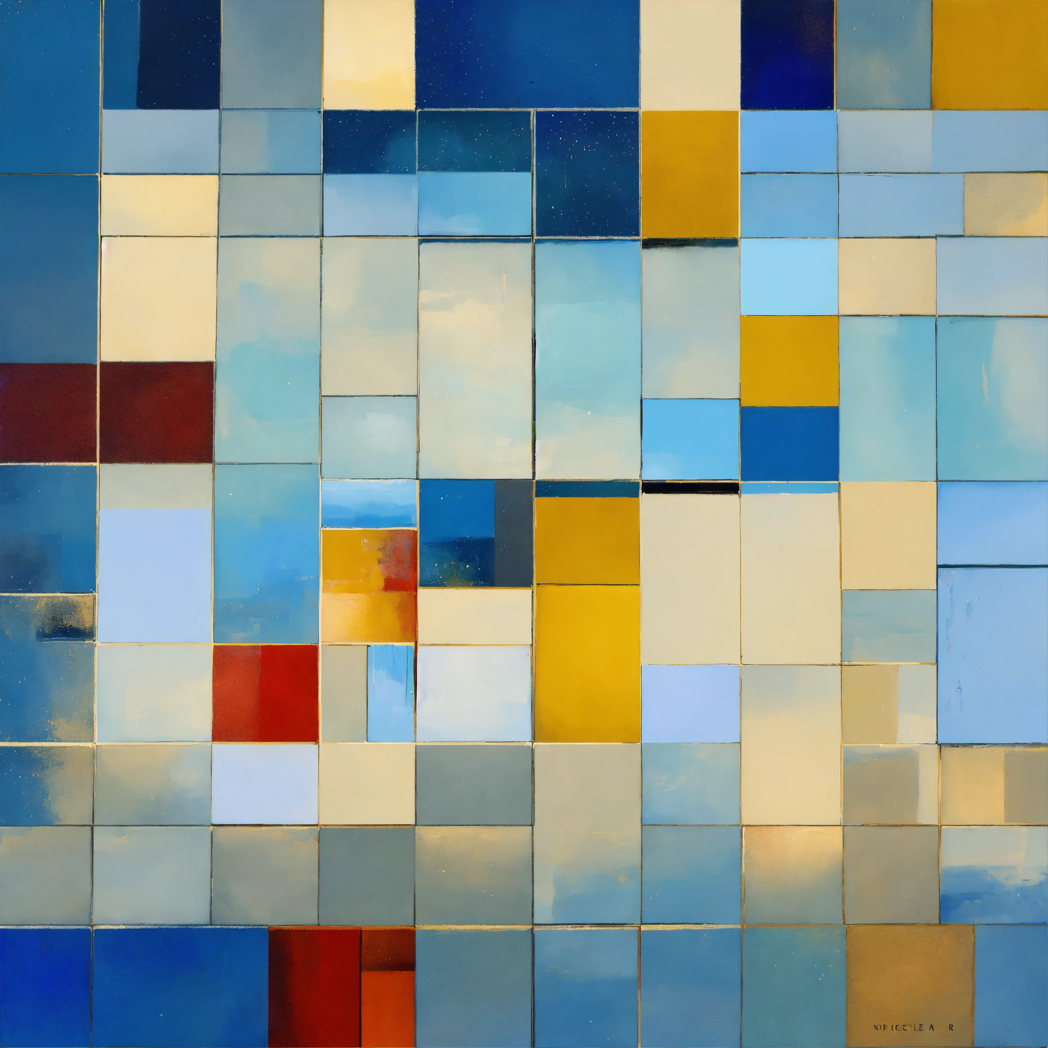 Lexica - Snowfro nft, recursive art, oil painting, recursive art ...