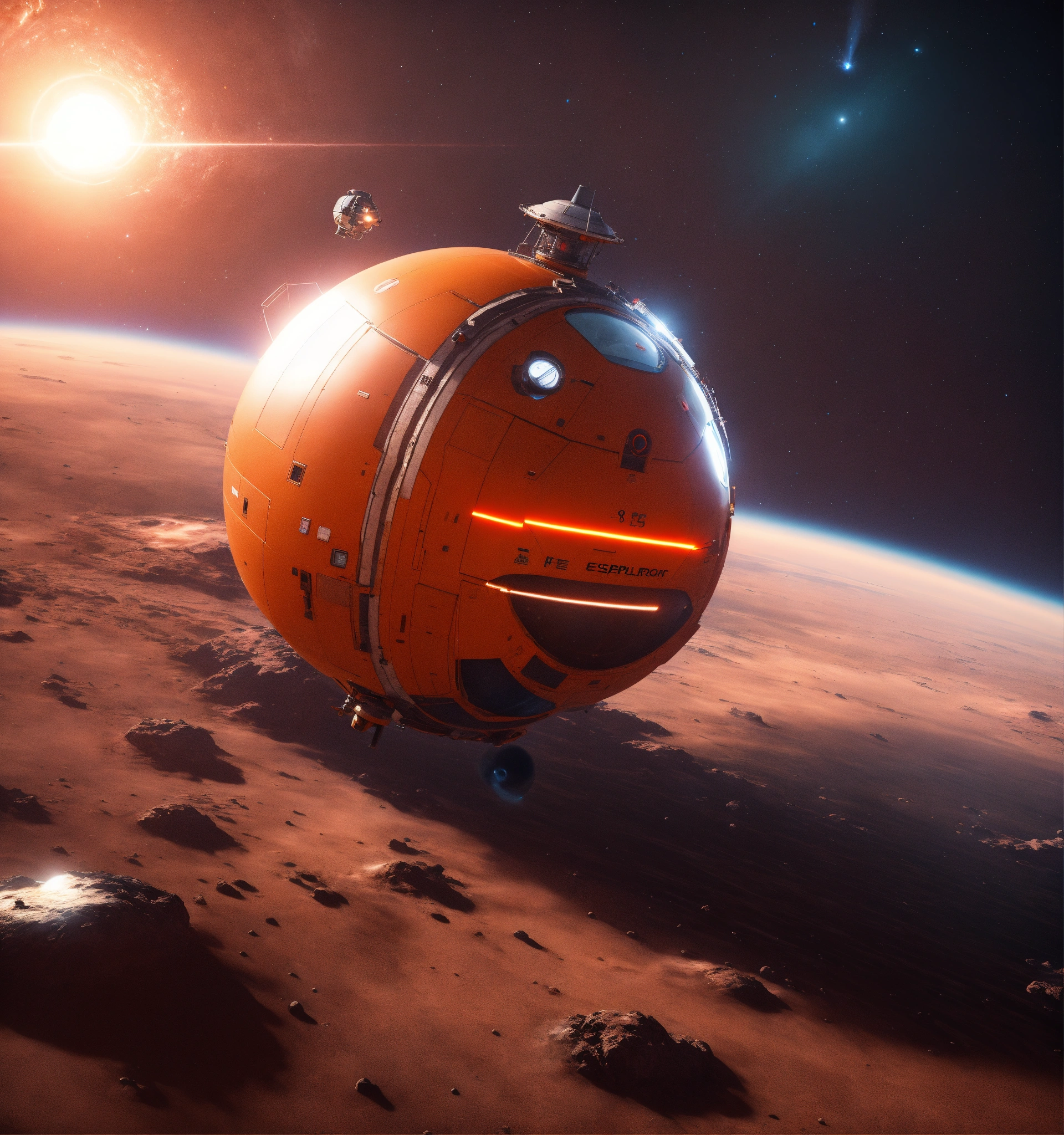 Lexica - A small emergency escape pod spins out of control towards a ...