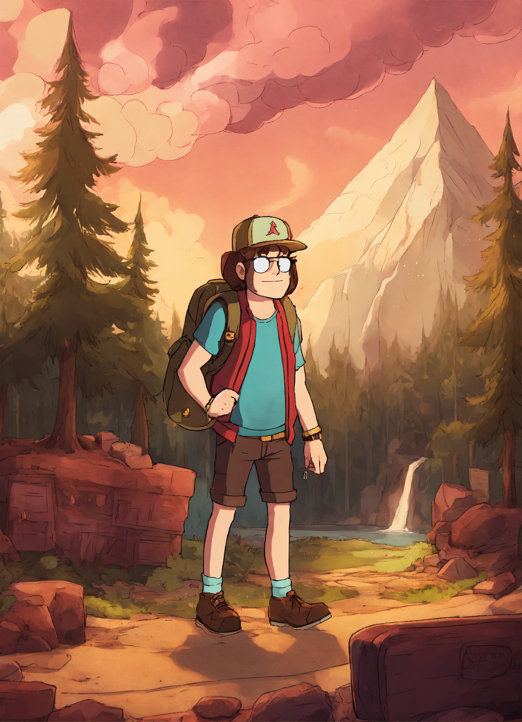 Lexica - Man , style Gravity Falls