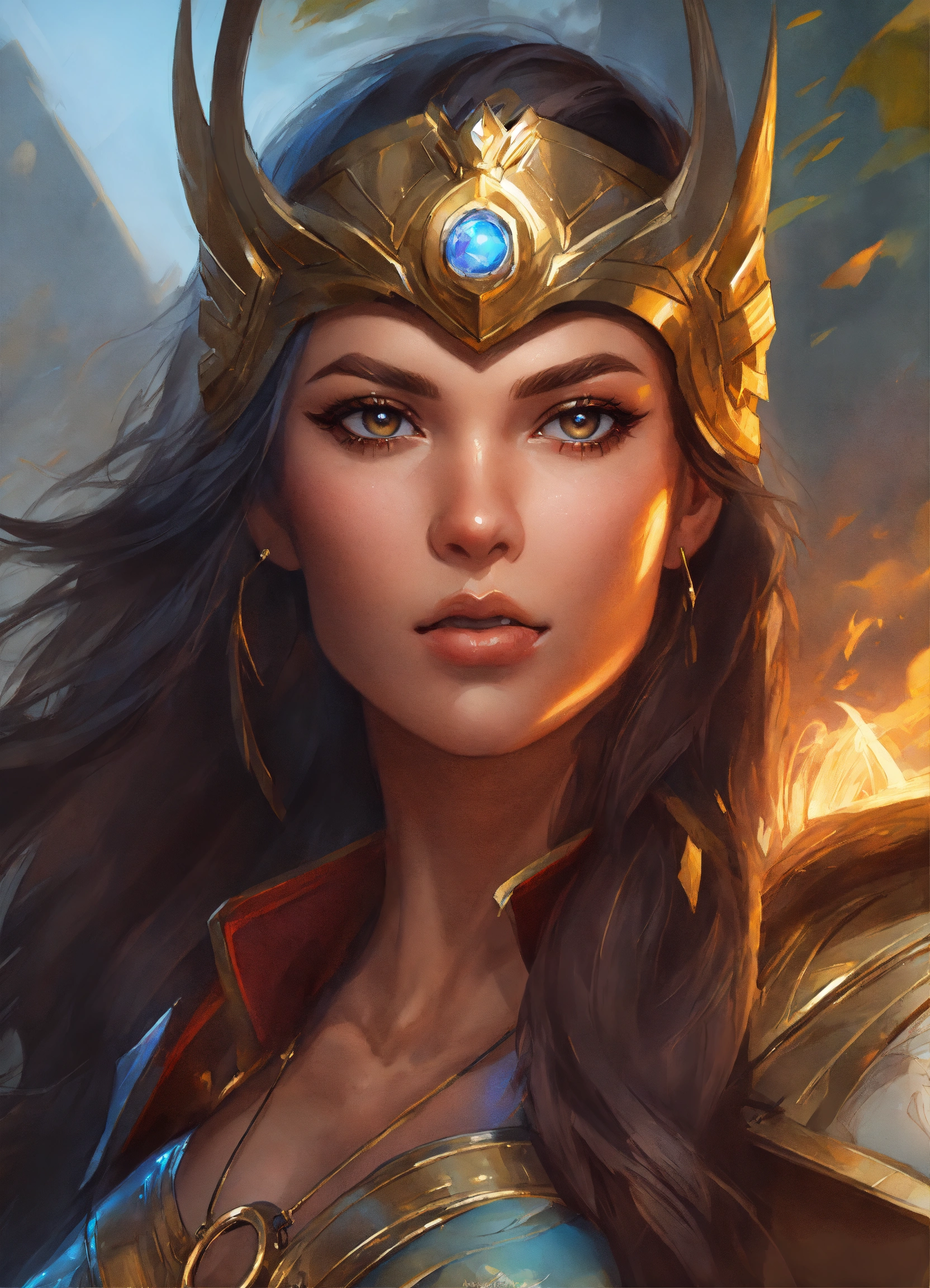 Lexica - Amazon valkyrie athena, d & d, fantasy, portrait, highly ...