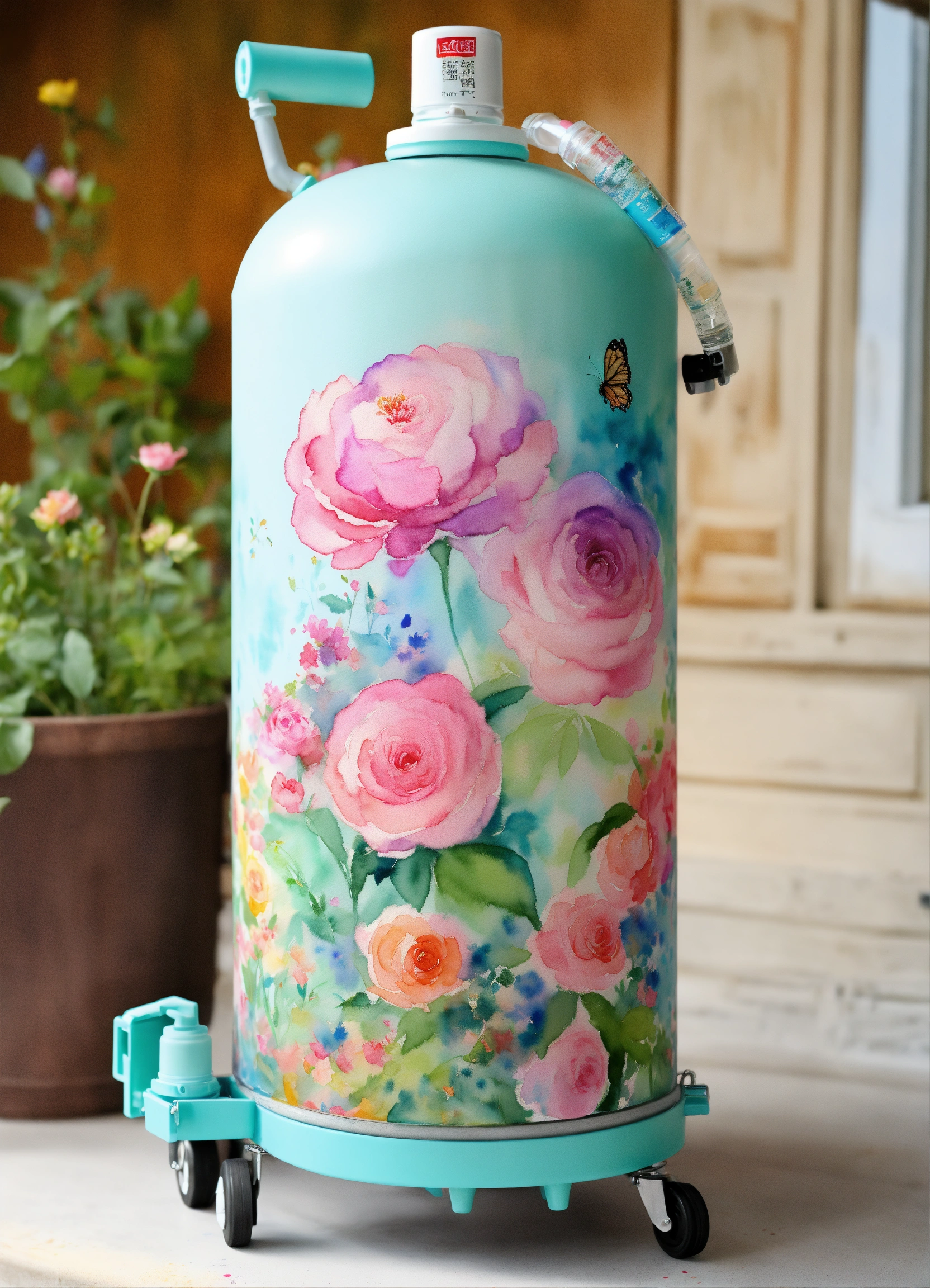 Lexica - Concept art of oxygen tank and nasogastric tubenose tube ...