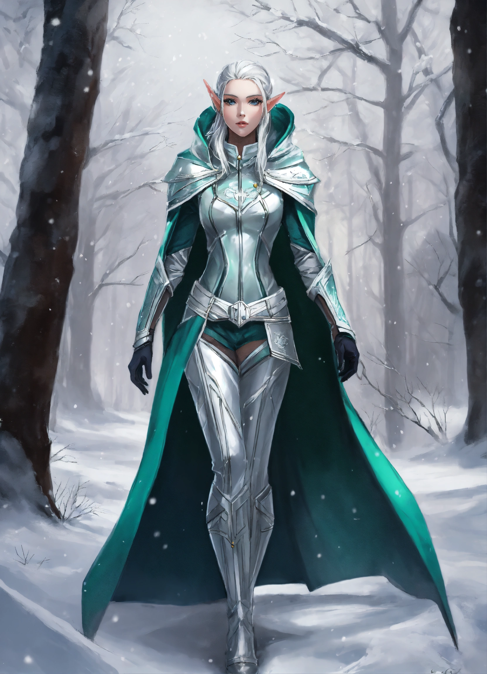 Lexica - Full body drawing of a sci fi high elf, royalty, futuristic ...