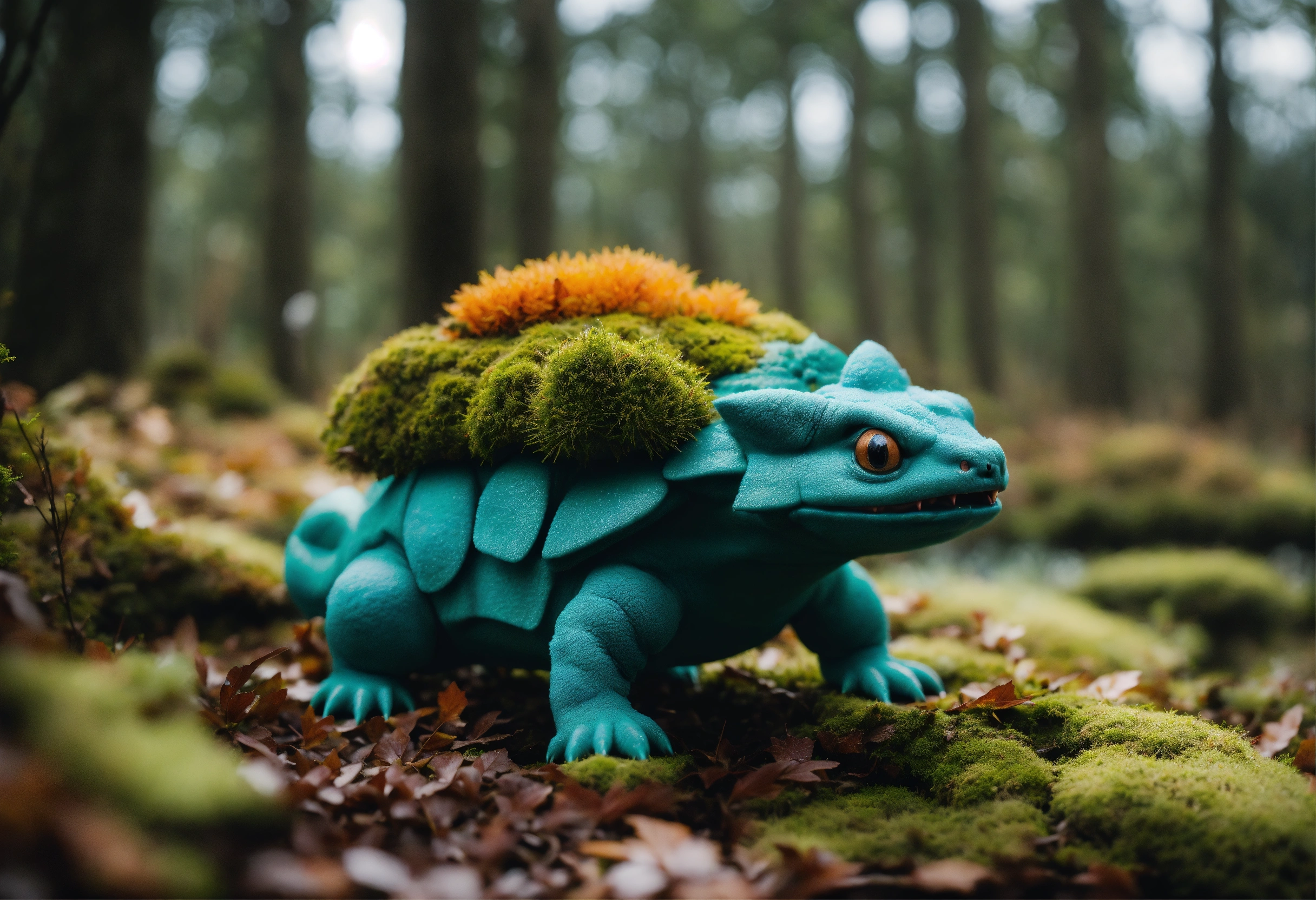 Lexica - Minimal, cinematic, a realistic venusaur animal among the ...