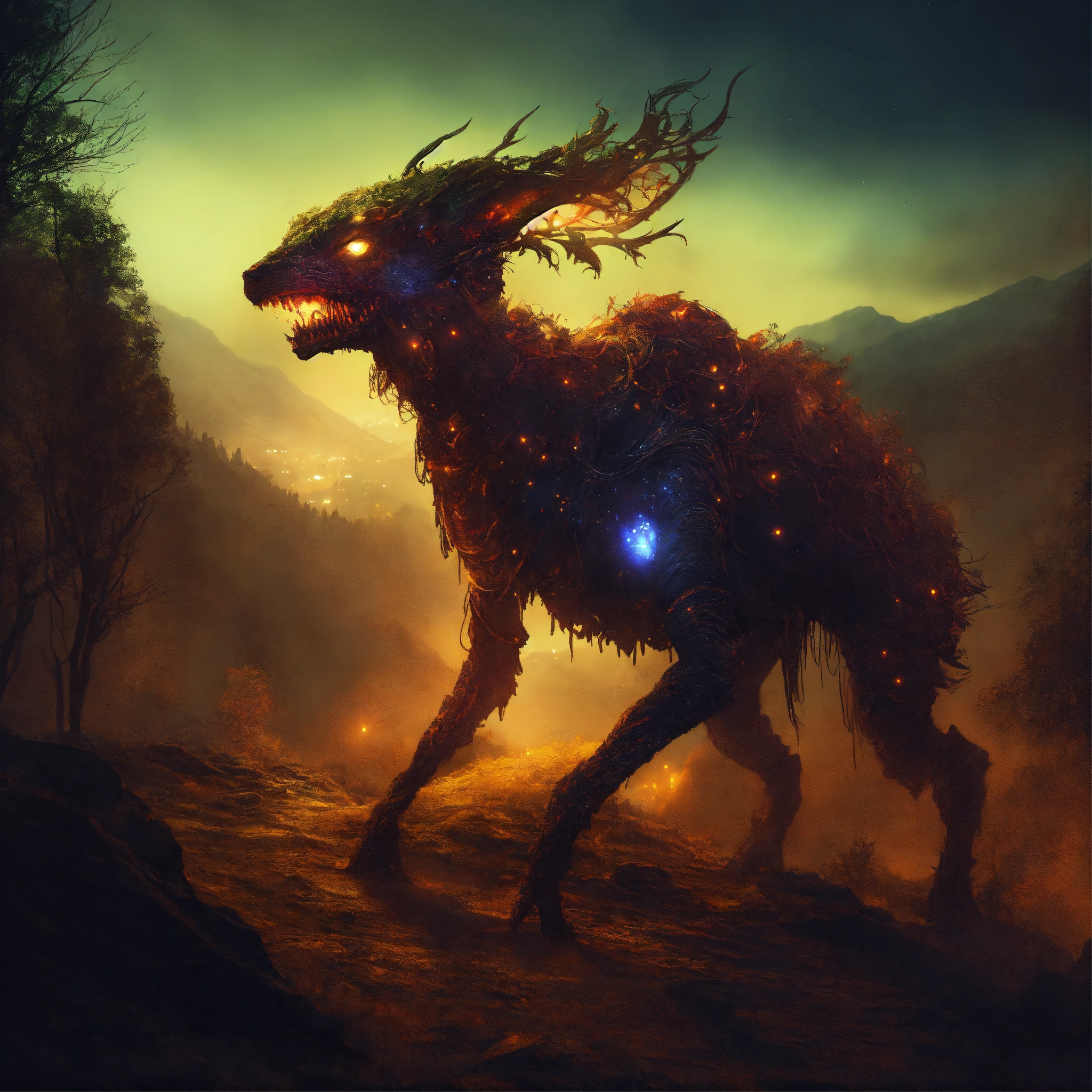 Lexica - A fantasy humanoid creature that roams the hills at night ...