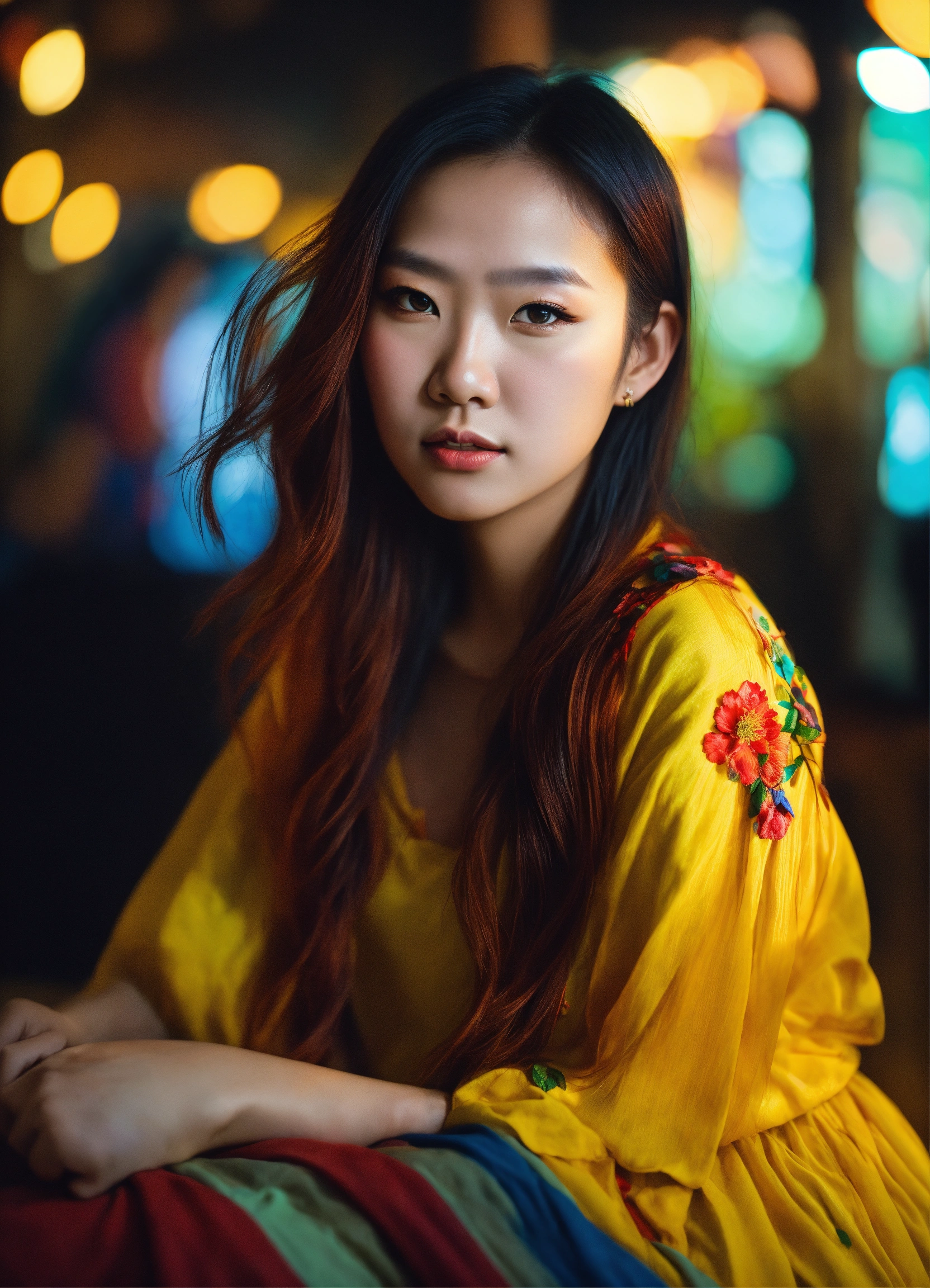 Lexica - A realistic portrait with defined lighting and vibrant colors ...