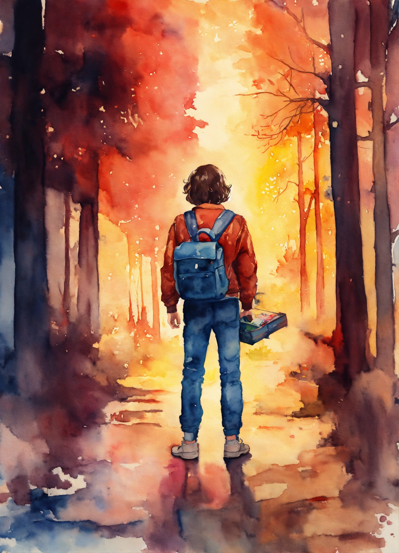 Lexica - Stranger Things watercolor