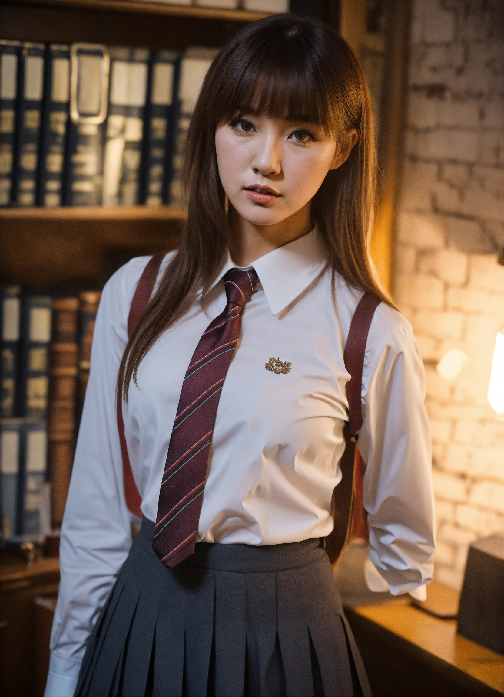 Lexica - Unbuttoned, released tie, The british lady wearing a school ...