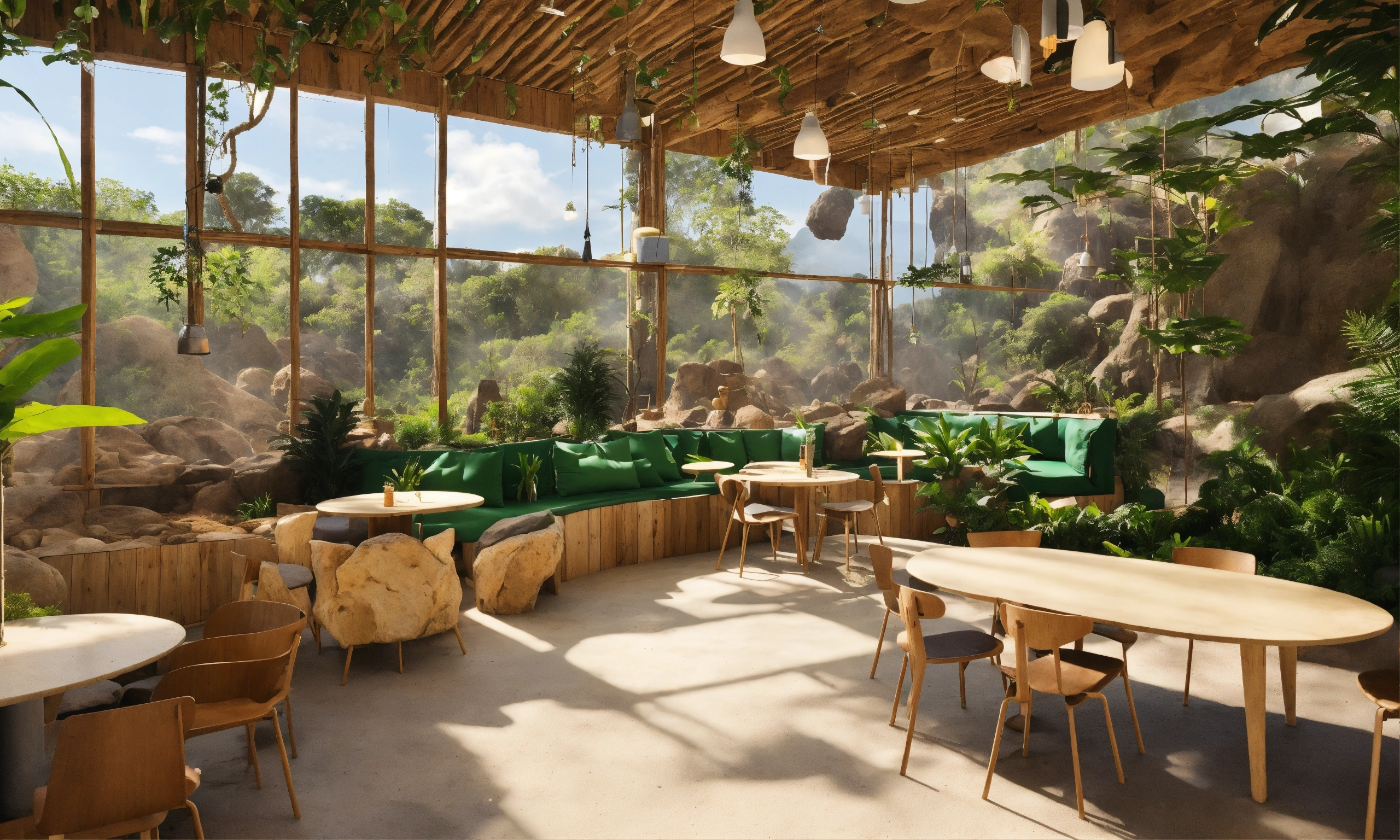Lexica - Reptile and pet cafe, sectioned off into rainforest section ...