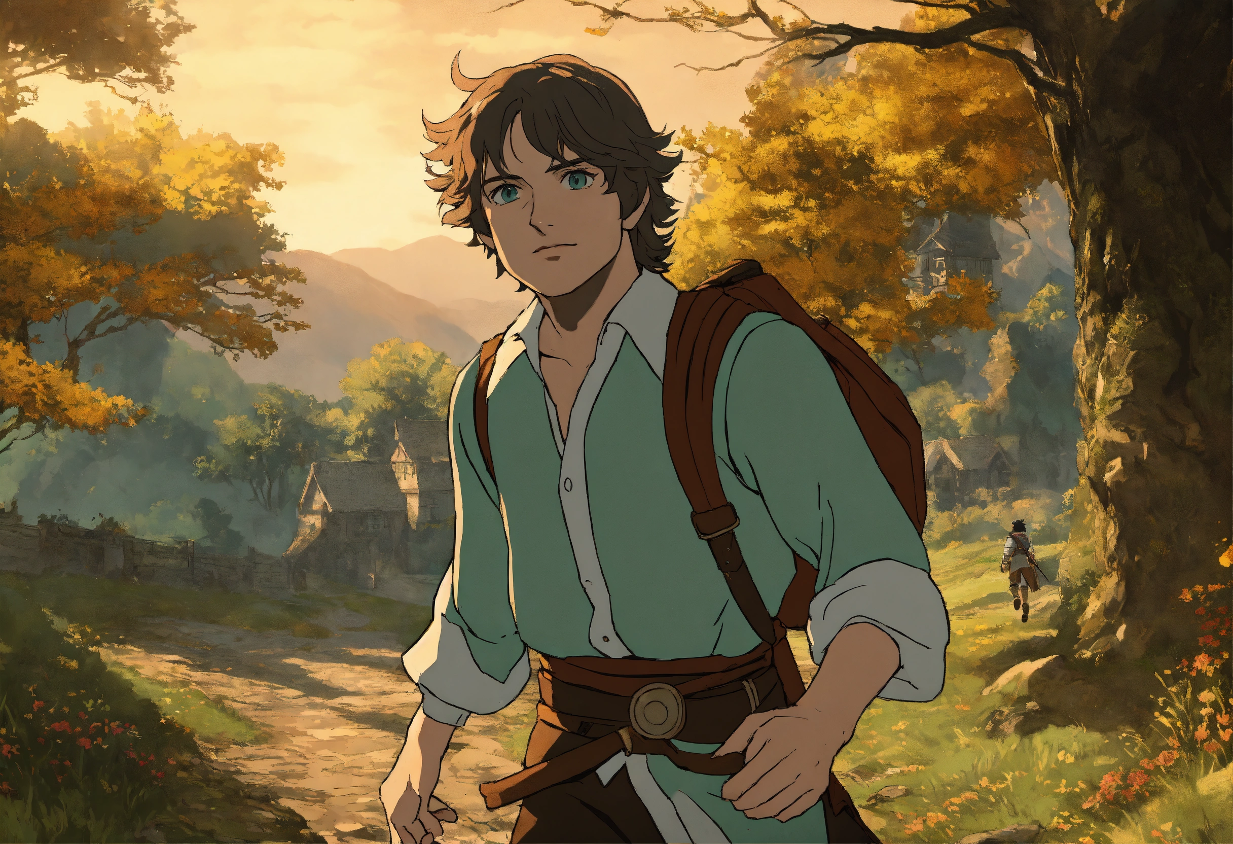 Lexica - Vintage anime screenshot from the witcher. A stunning ...