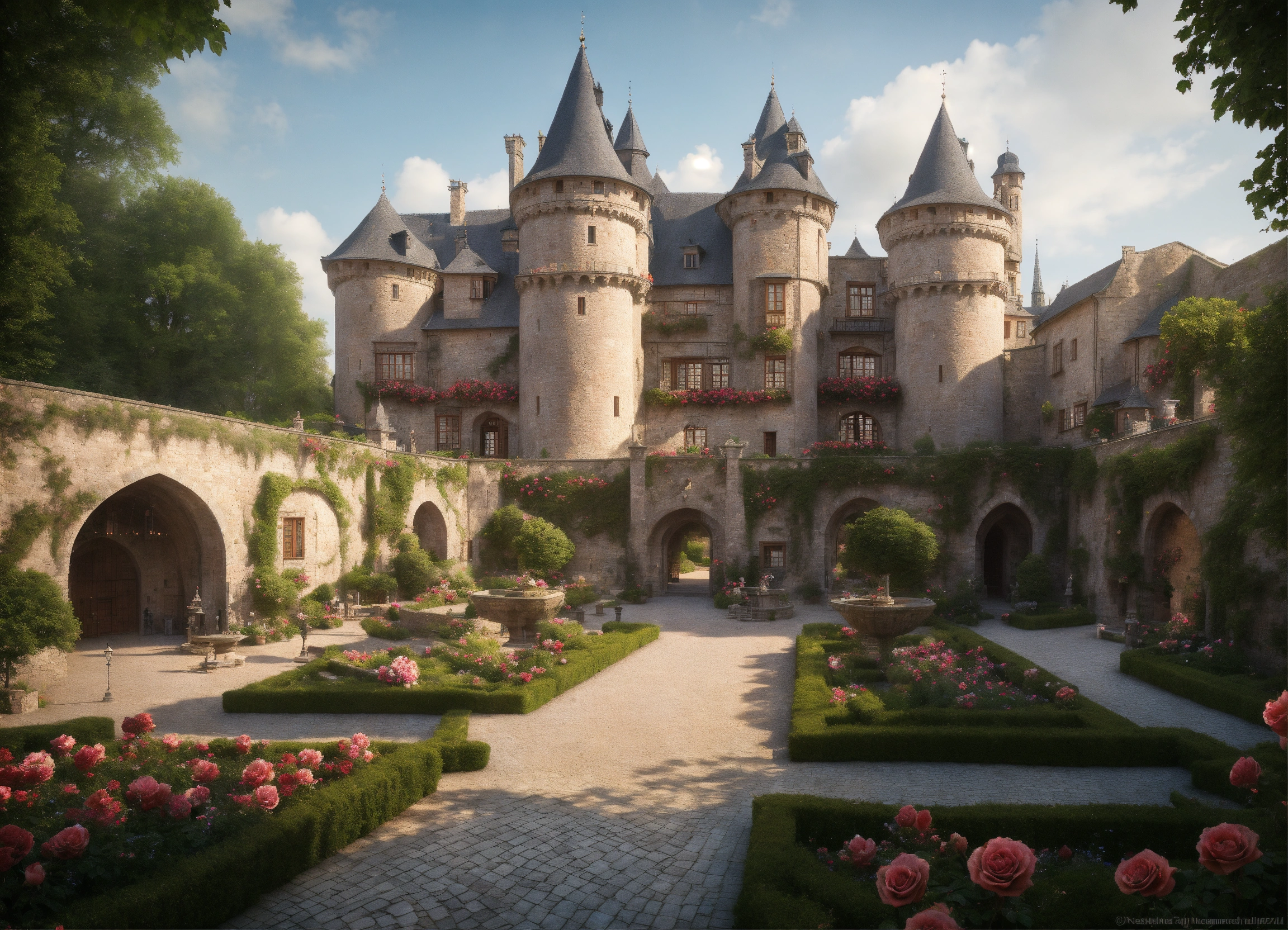 Lexica - Ultra realistic, photorealistic, bird's eye view of a small ...