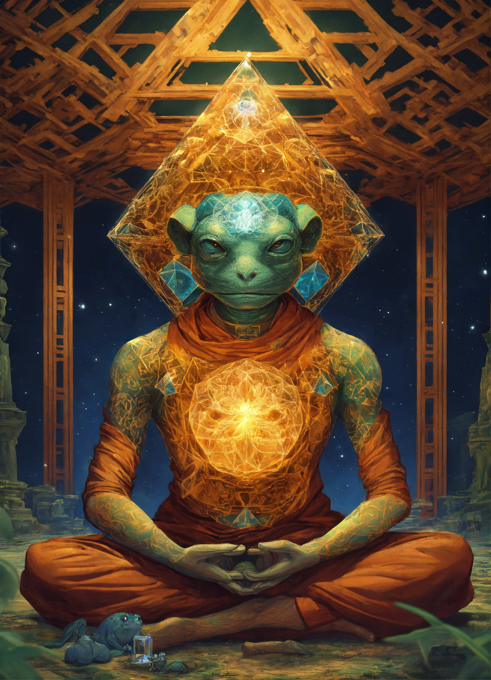Lexica - Diamond Toad That is Buddhist monk that is meditating in a ...