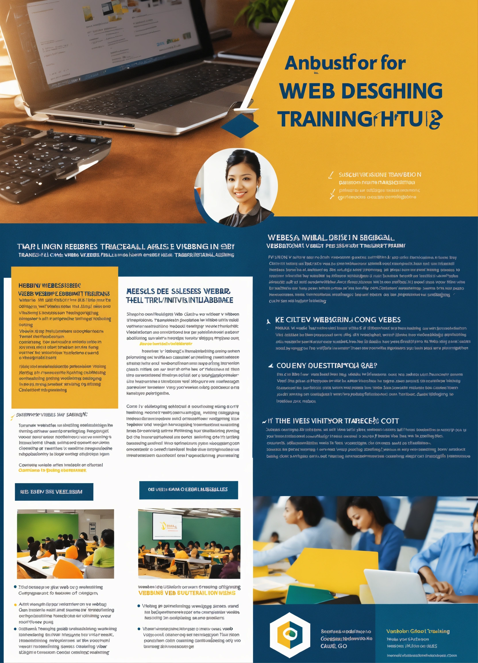 Lexica - Visuals for Web Designing Training Program Handout/Brochure