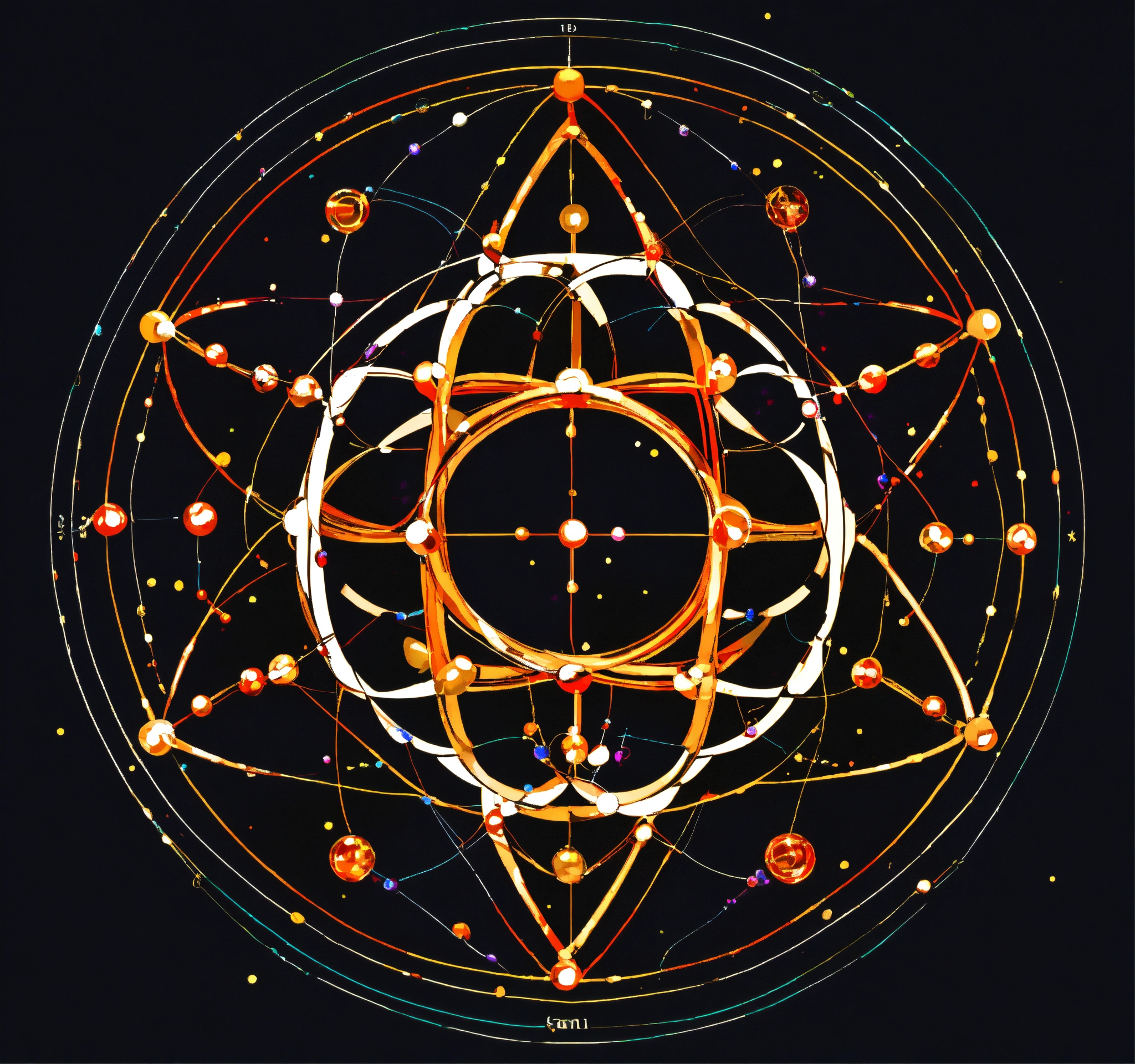 Lexica - Simple clean secular religious symbol. Math. Molecules ...