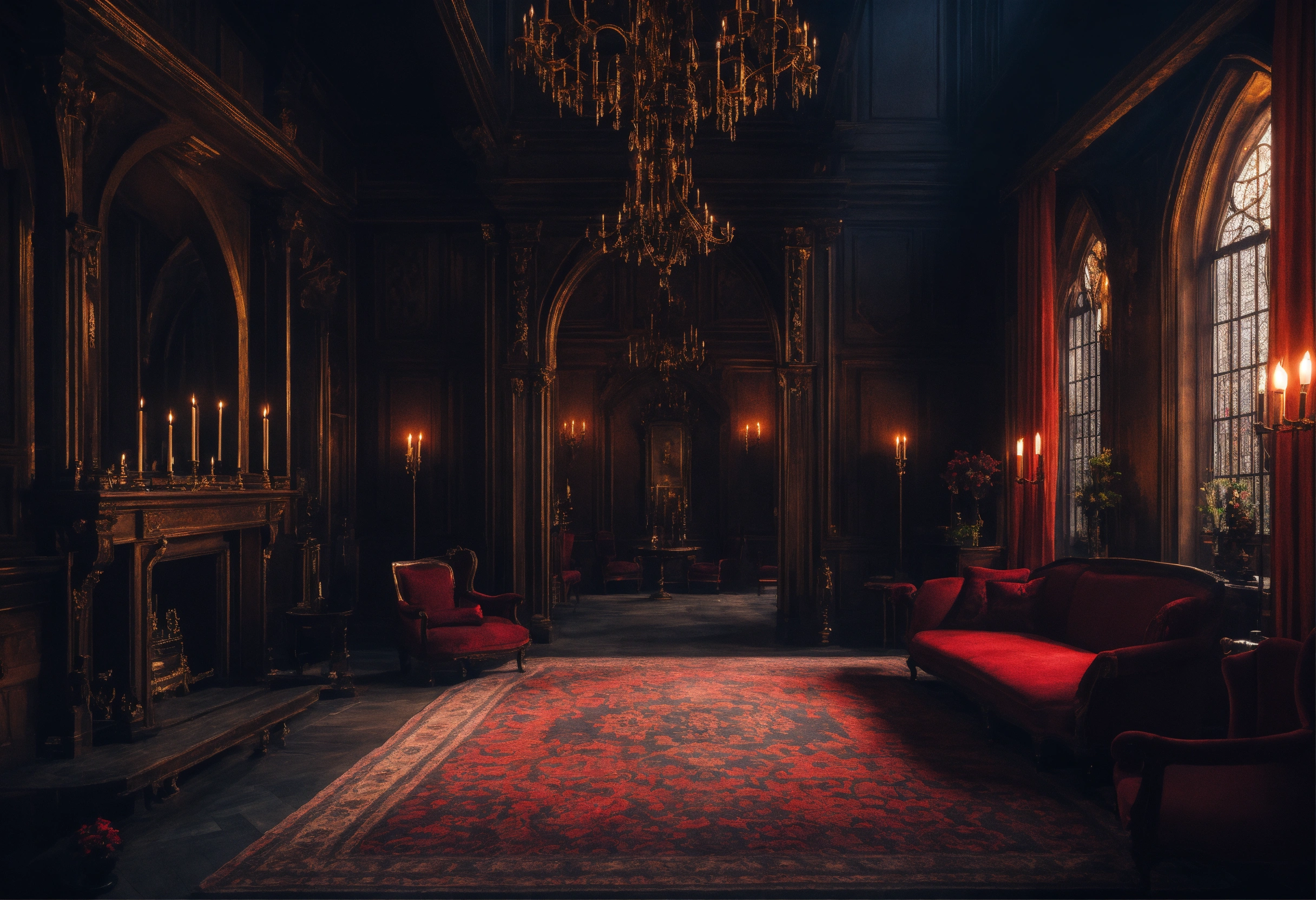 Lexica - A dark modern vampire manor hall