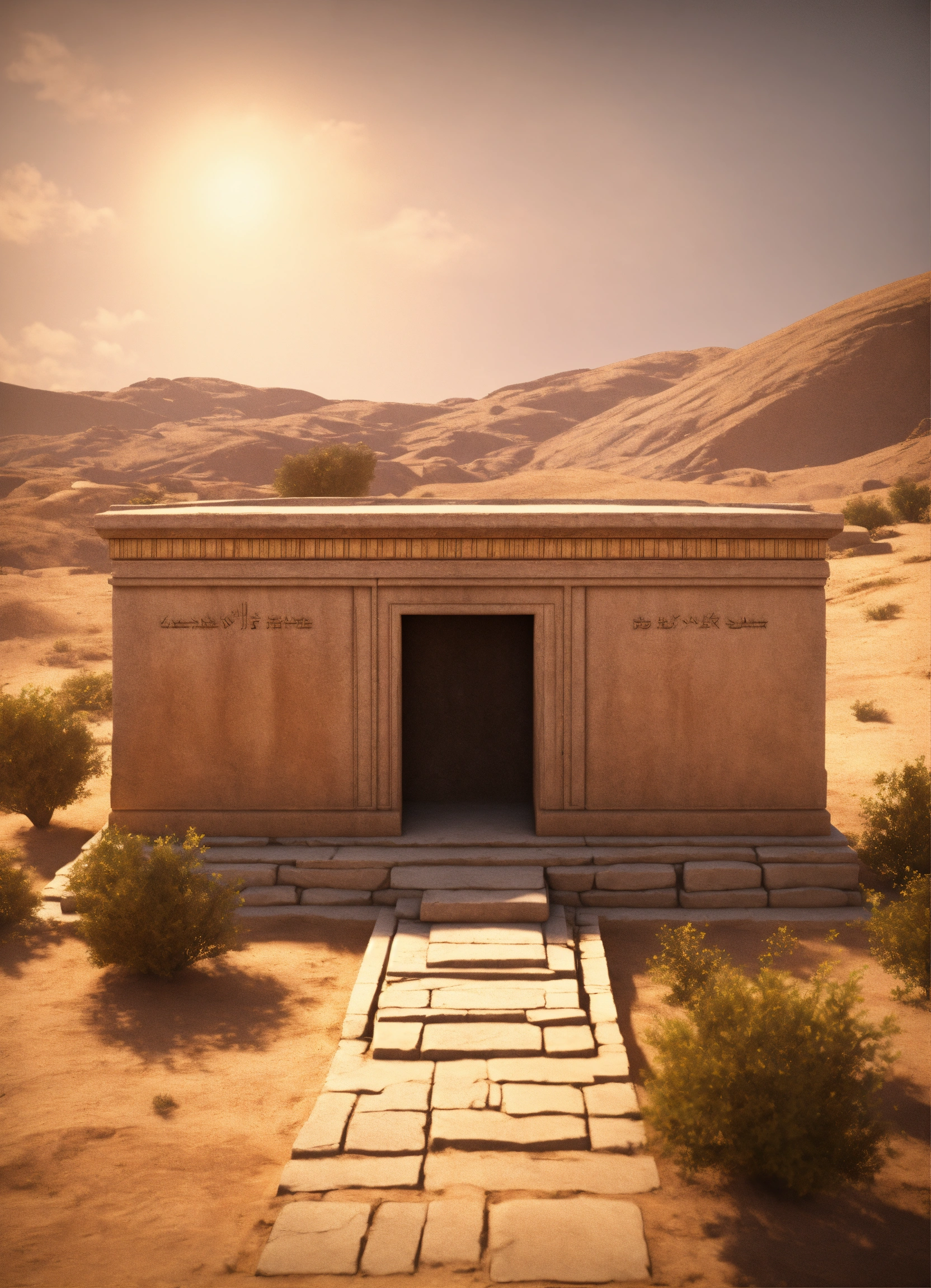 Lexica - Very Simple tomb where moses died cinematic, 8k